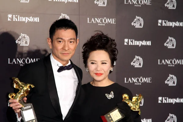 Left Hong Kong Singer Actor Louis Koo Taiwanese Actress Sylvia — Stock ...