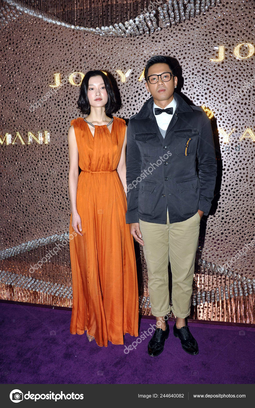 Chinese Model Juan Left Taiwanese Star Charles Chen Chien Chou – Stock ...