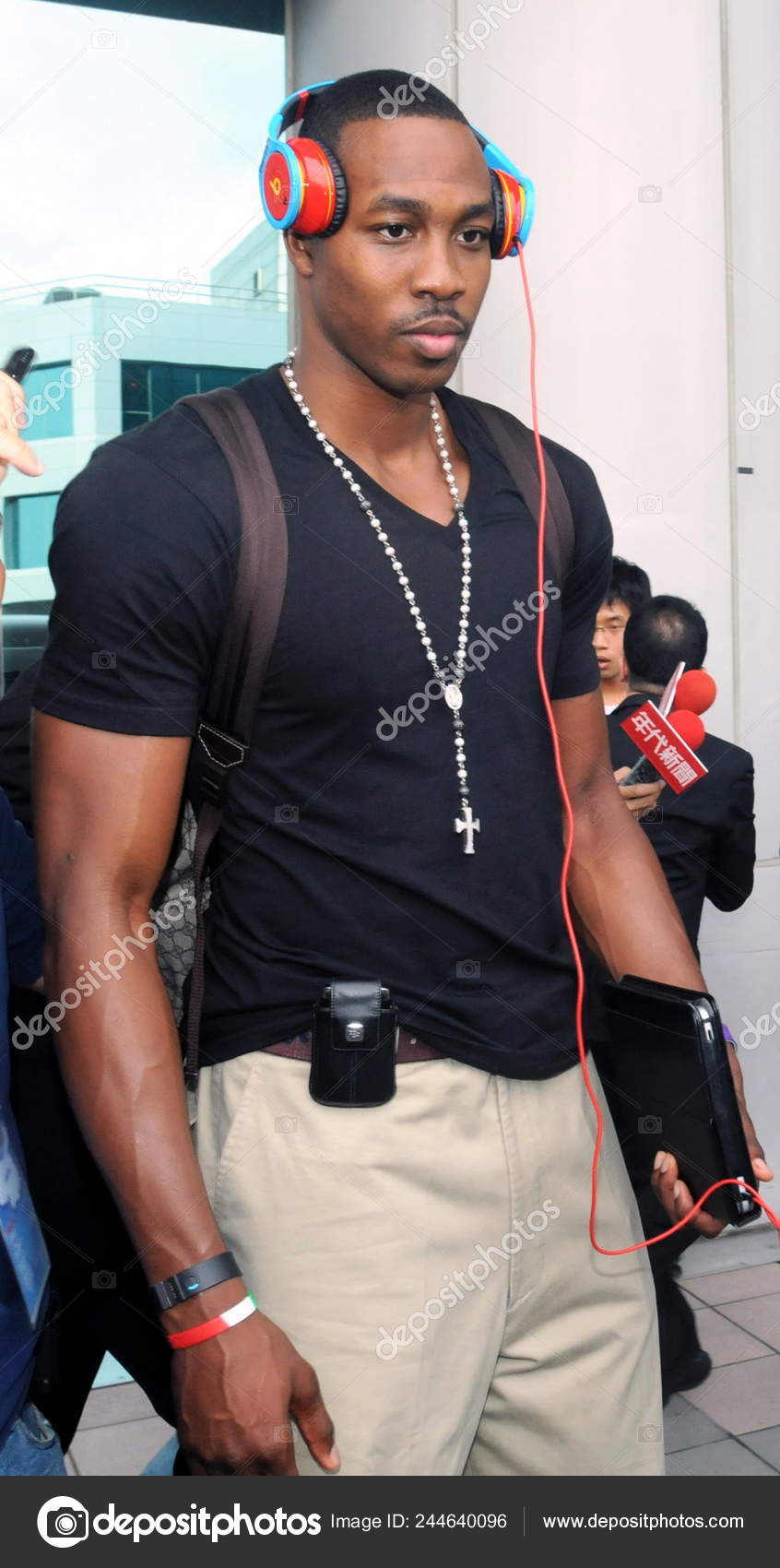 Nba Basketball Player Dwight Howard Orlando Magic Seen Yao Foundation ...