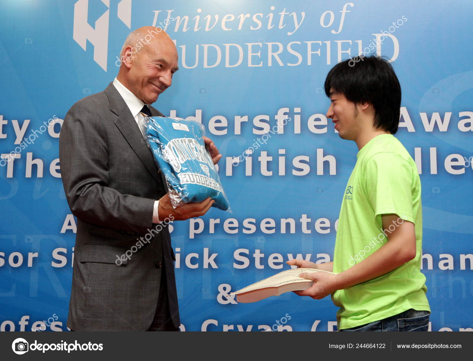 British Actor Professor Sir Patrick Stewart Left Chancellor University ...