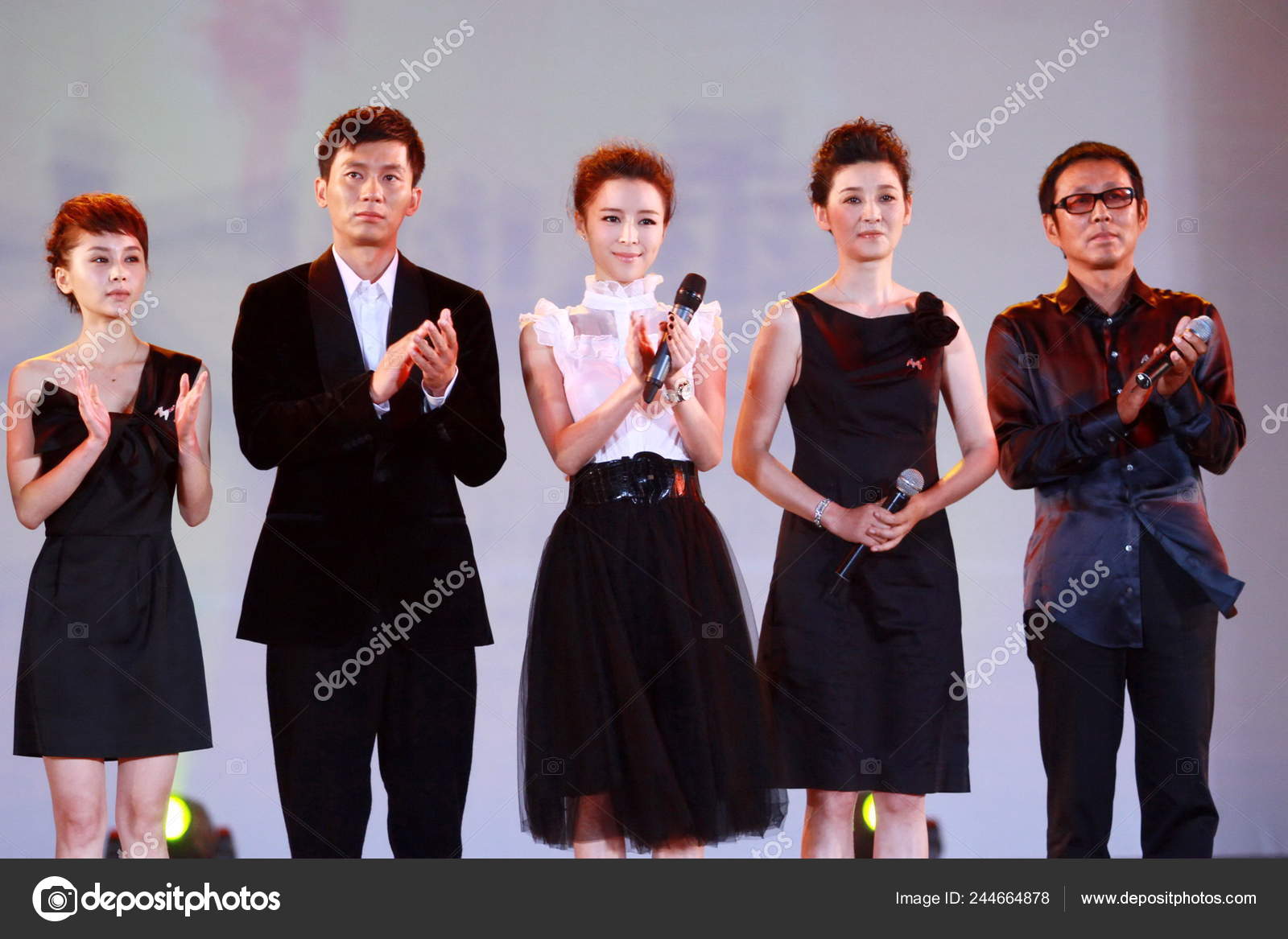 Right Chinese Actor Chen Daoming Actress Fan Zhang Jingchu Pose — Stock ...