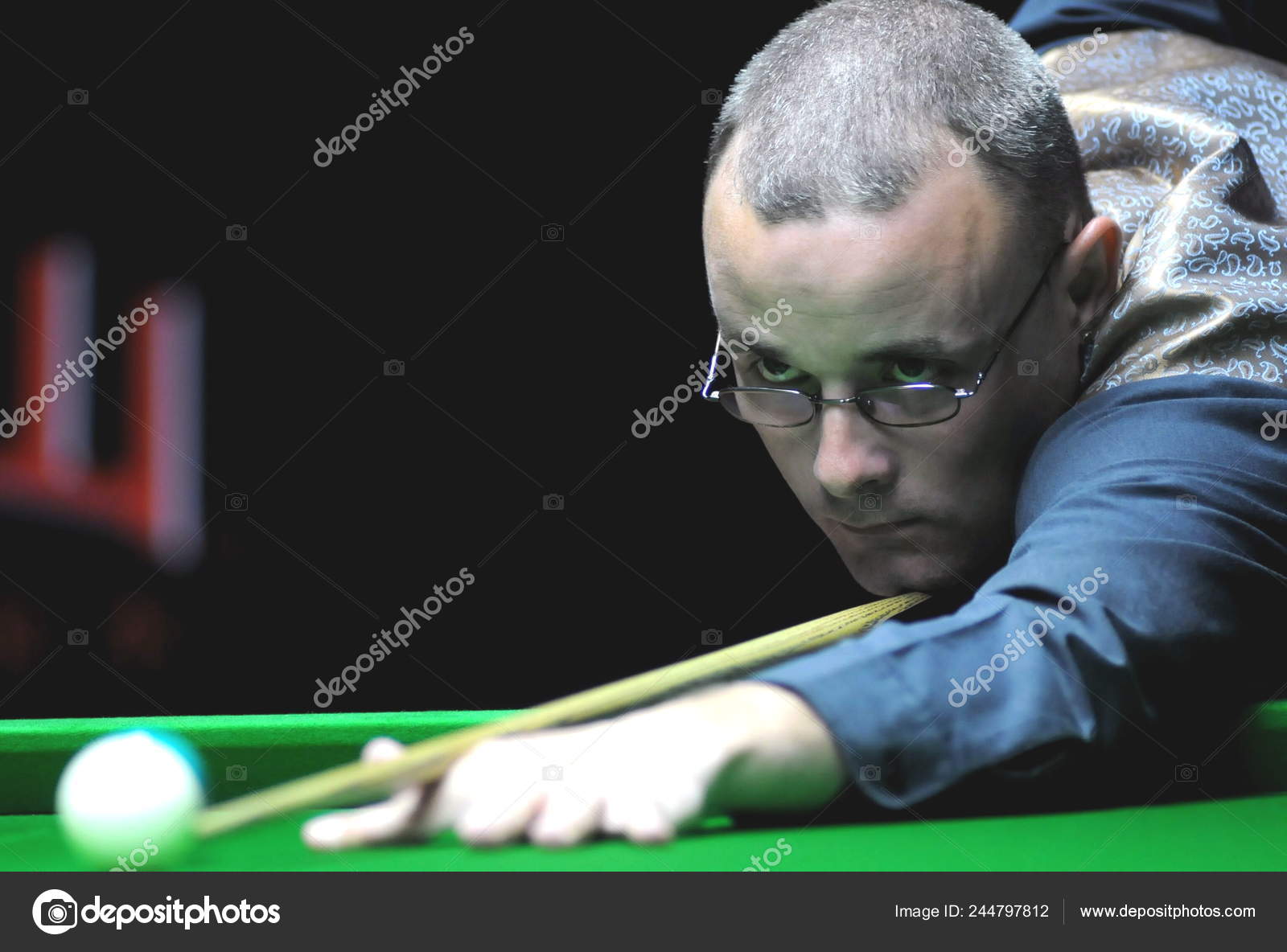 Martin Gould England Plays Shot Mark Selb England Second World — Stock ...