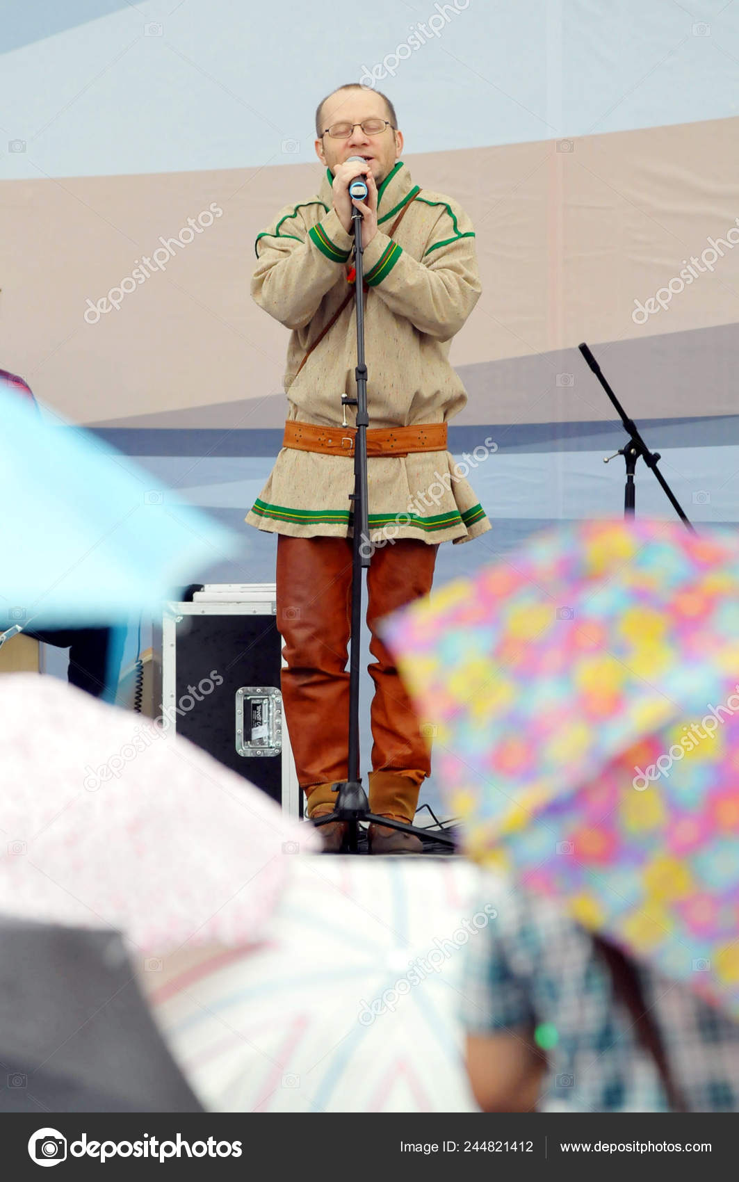 Wimme Saari One Worlds Most Famous Sami Yoik Musicians Performs – Stock ...