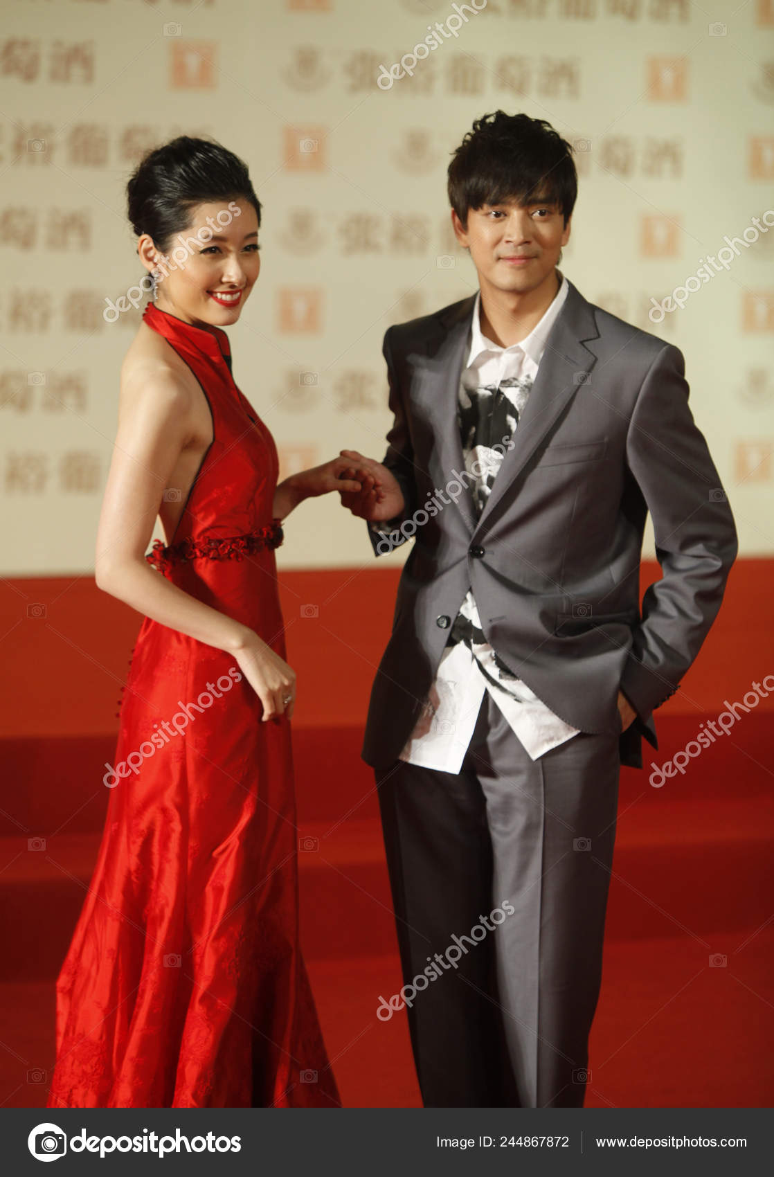 Hong Kong Singer Actor Daniel Chan Japanese Actress Chie Tanaka — Stock ...