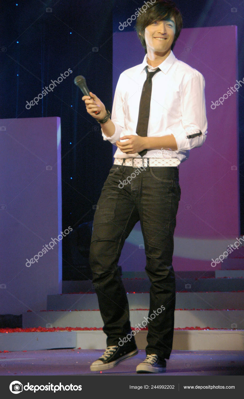 Chinese Actor Poses Drama Award Ceremony Fuzhou Southeast Chinas Fujian ...