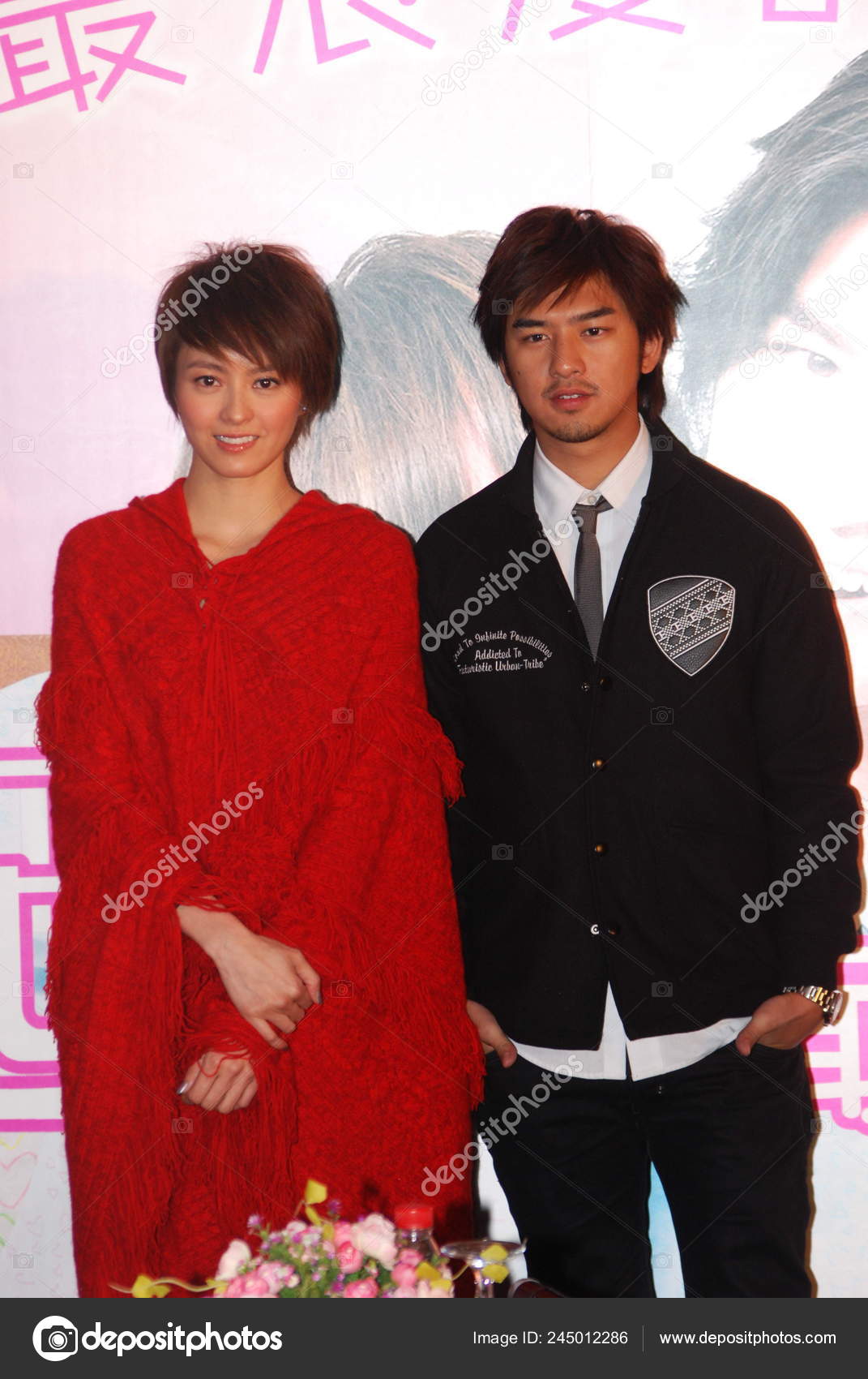 Hong Kong Actress Singer Gigi Leung Taiwanese Actor Berlin Chen — Stock Editorial Photo ...