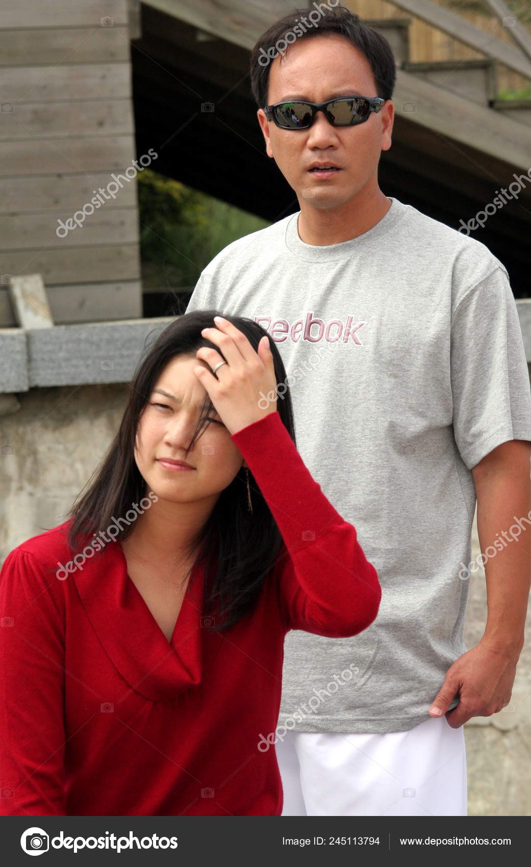 Retired Tennis Player Michael Chang Back His Wife Amber Liu – Stock Editorial Photo ...
