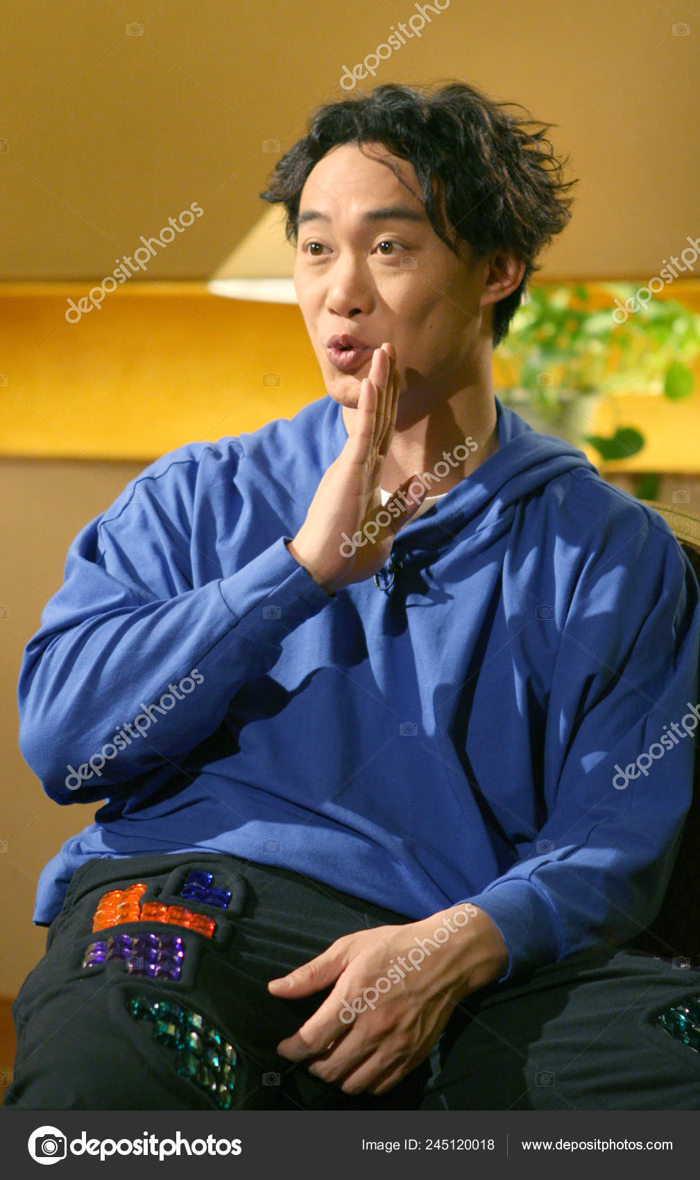 Hong Kong Singer Eason Chan Seen Talk Show Shanghai China — Stock ...