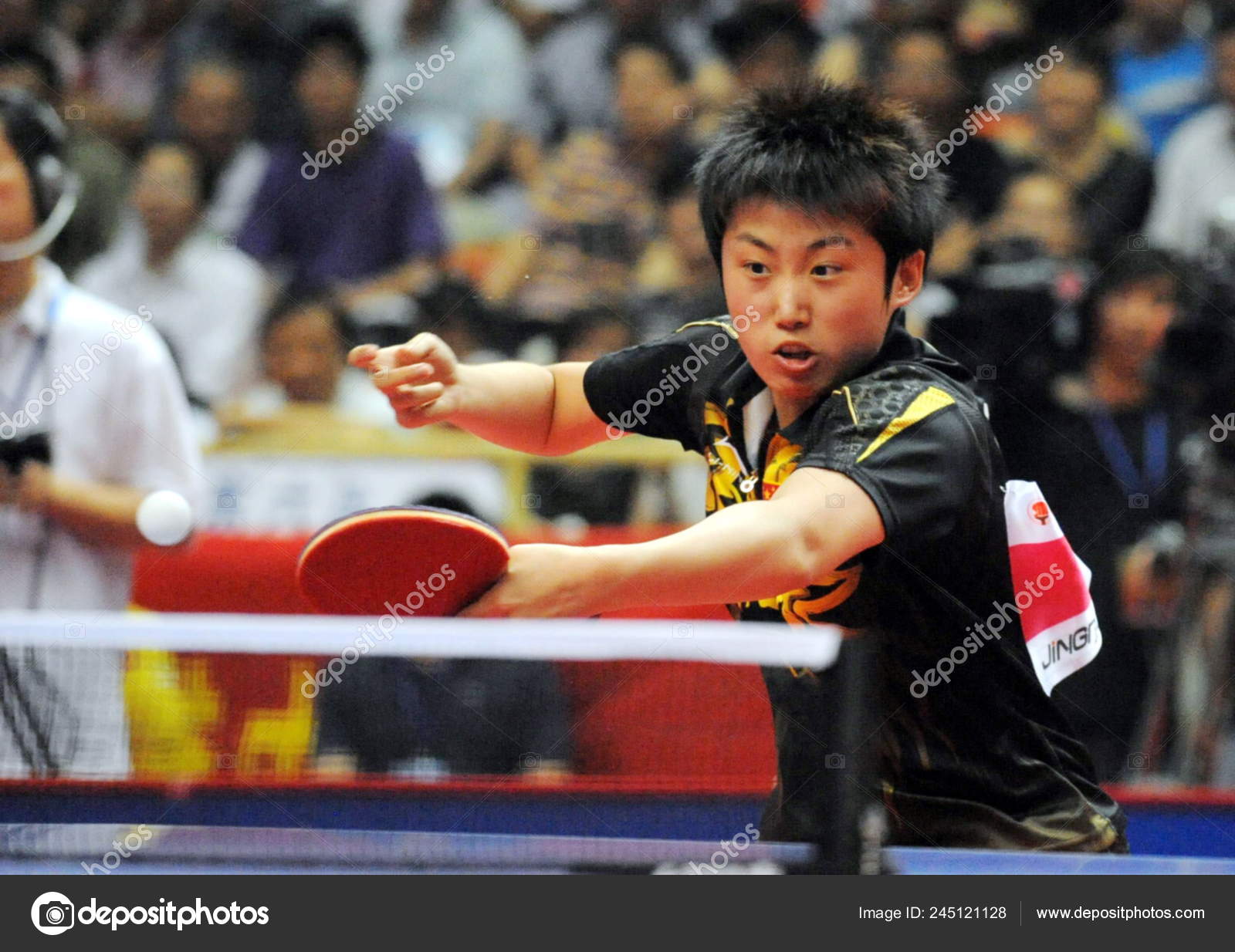 Chinas Guo Yue Competes Her Teammate Liu Shiwen Final Womens — Stock ...