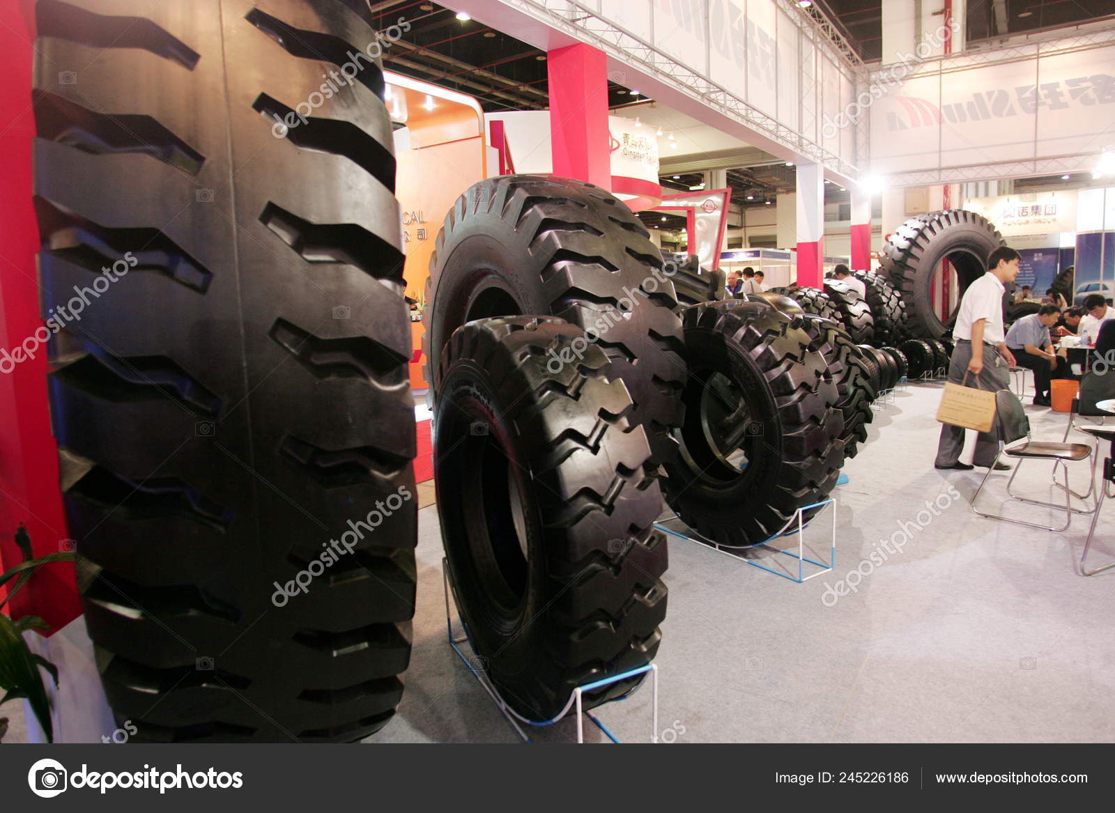 Tyres Seen Display Exhibition Shanghai China September 2006 – Stock ...