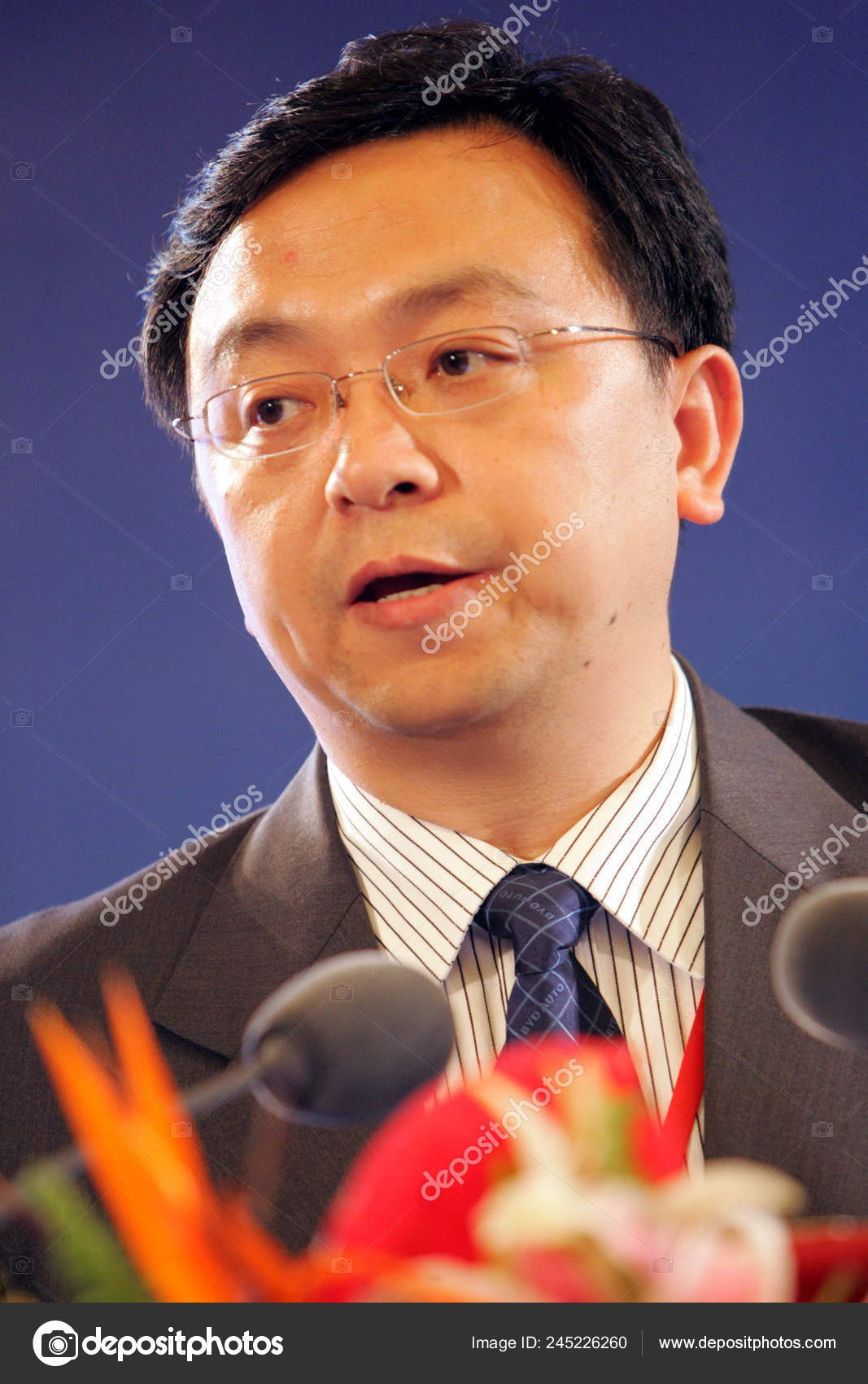 Wang Chuanfu Chairman President Byd Company Limited Seen Confefence ...