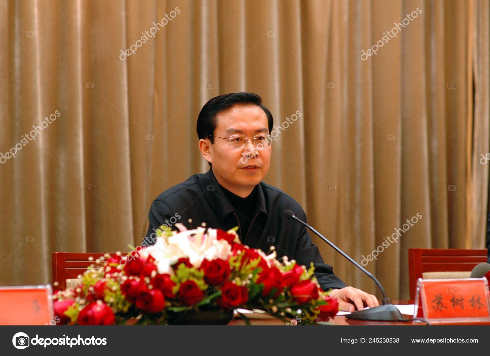 Shulin President Sinopec Speaks Conference Beijing March 2008 — Stock ...