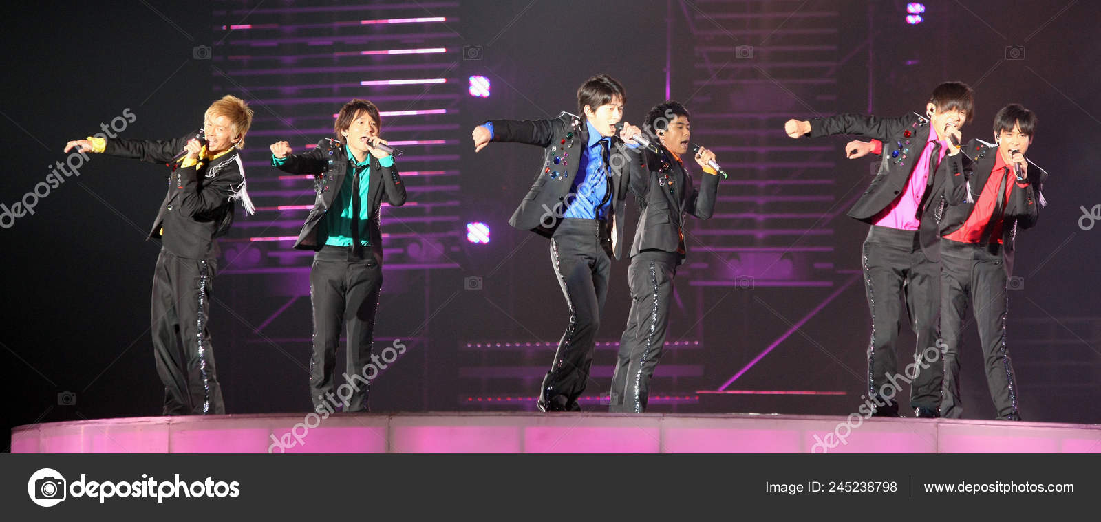 Japanese Pop Group Perform Concert Taipei Taiwan November 2009 — Stock ...
