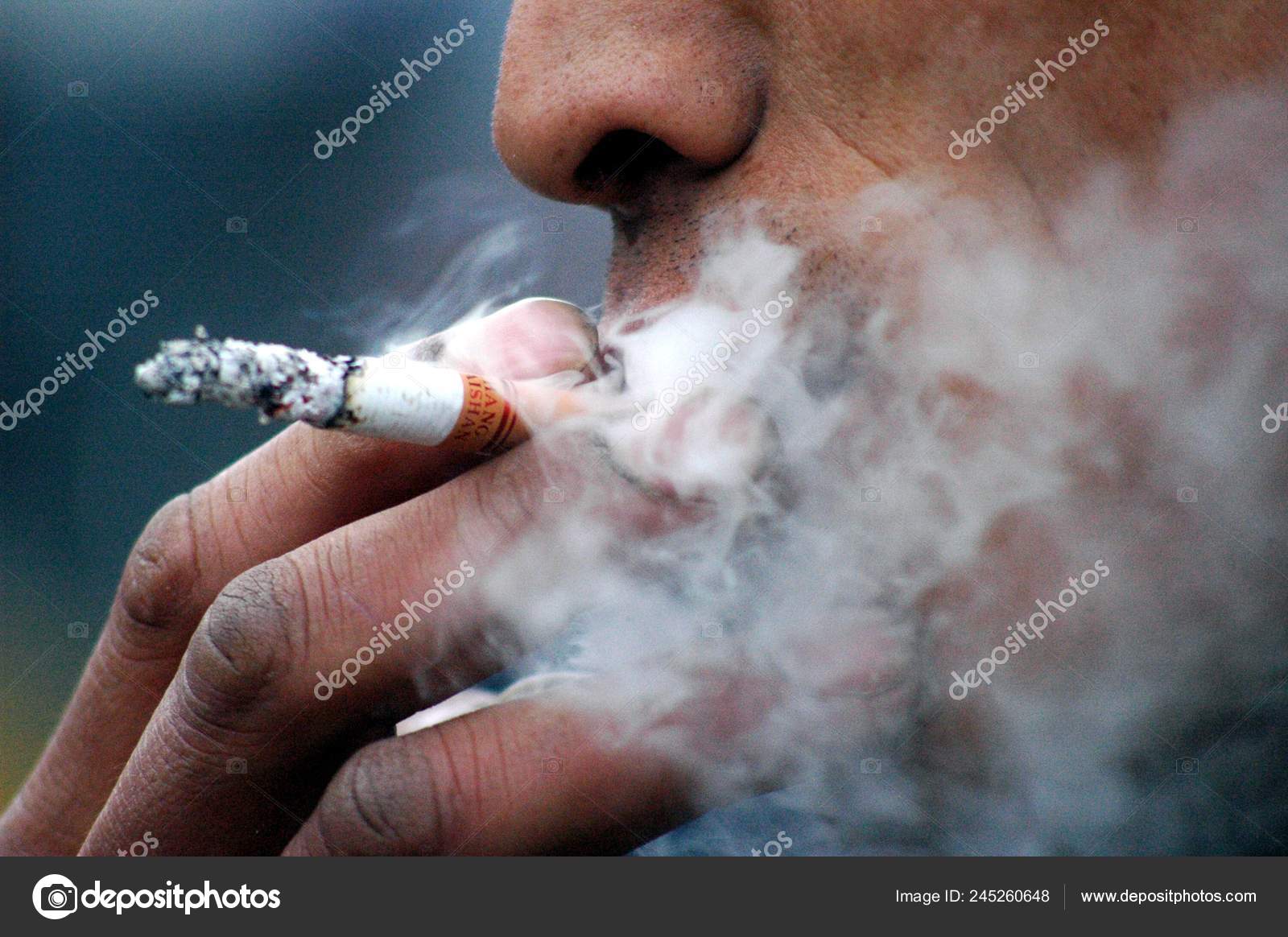Chinese Man Smoking Street Harbin Northeast Chinas Heilongjiang ...