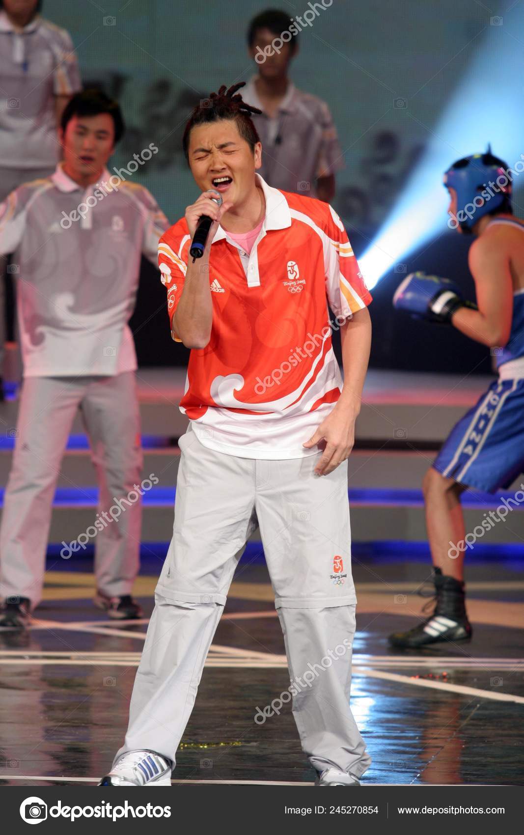 Chinese Singer Sun Nan Performs Official Event Unveil Uniforms Beijing ...