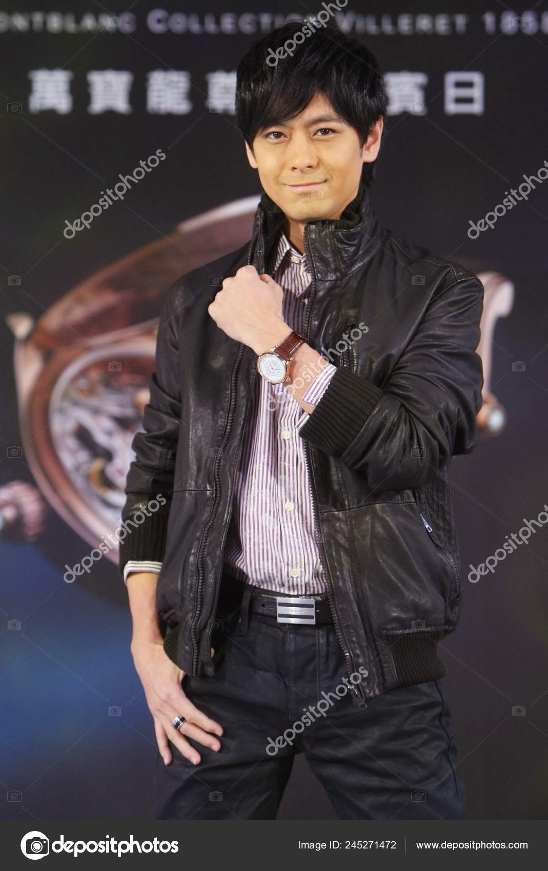 Taiwanese Singer Actor Racer Jimmy Lin Poses Montblanc Watches Fashion ...
