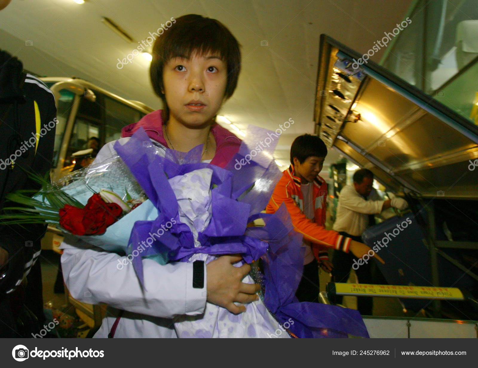 Zhang Yining Chinas National Table Tennis Team Arrives Airport ...