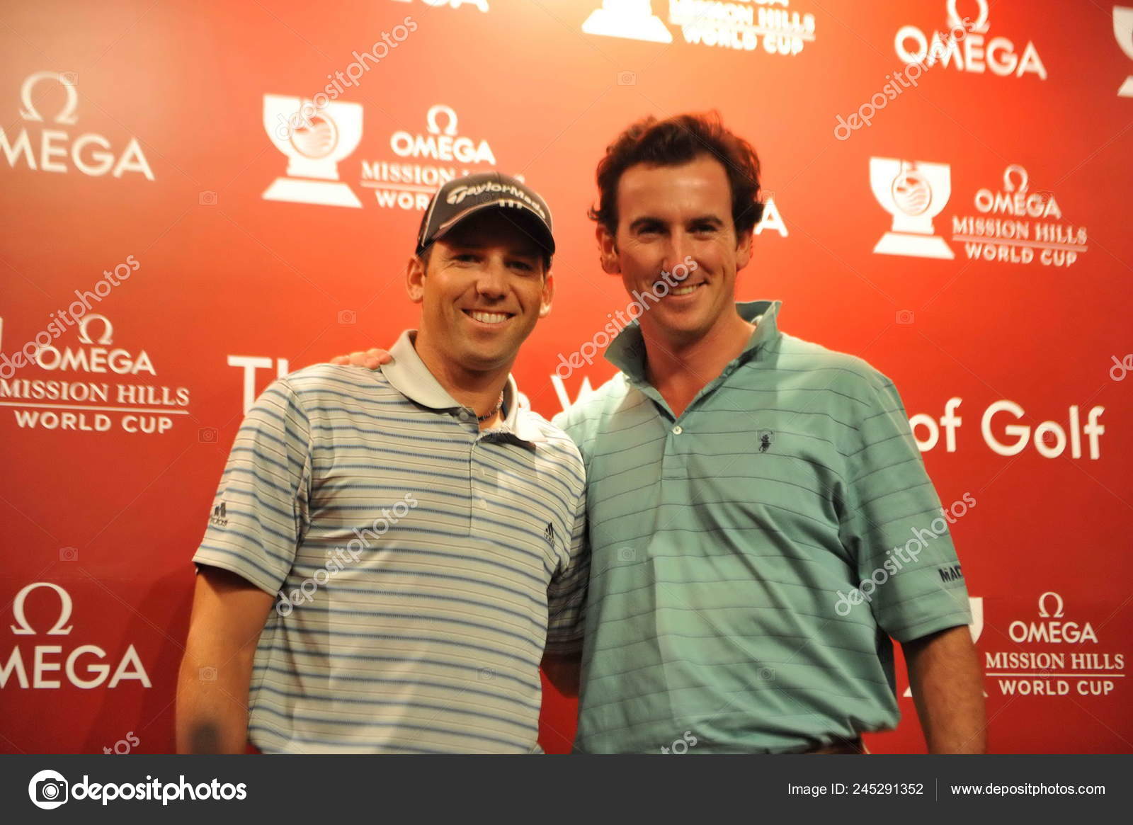 Sergio Garcia Gonzalo Fernandez Castano Team Spain Pose Opening ... Sergio Garcia Gonzalo Fernandez Castano Team Spain Pose Opening ...