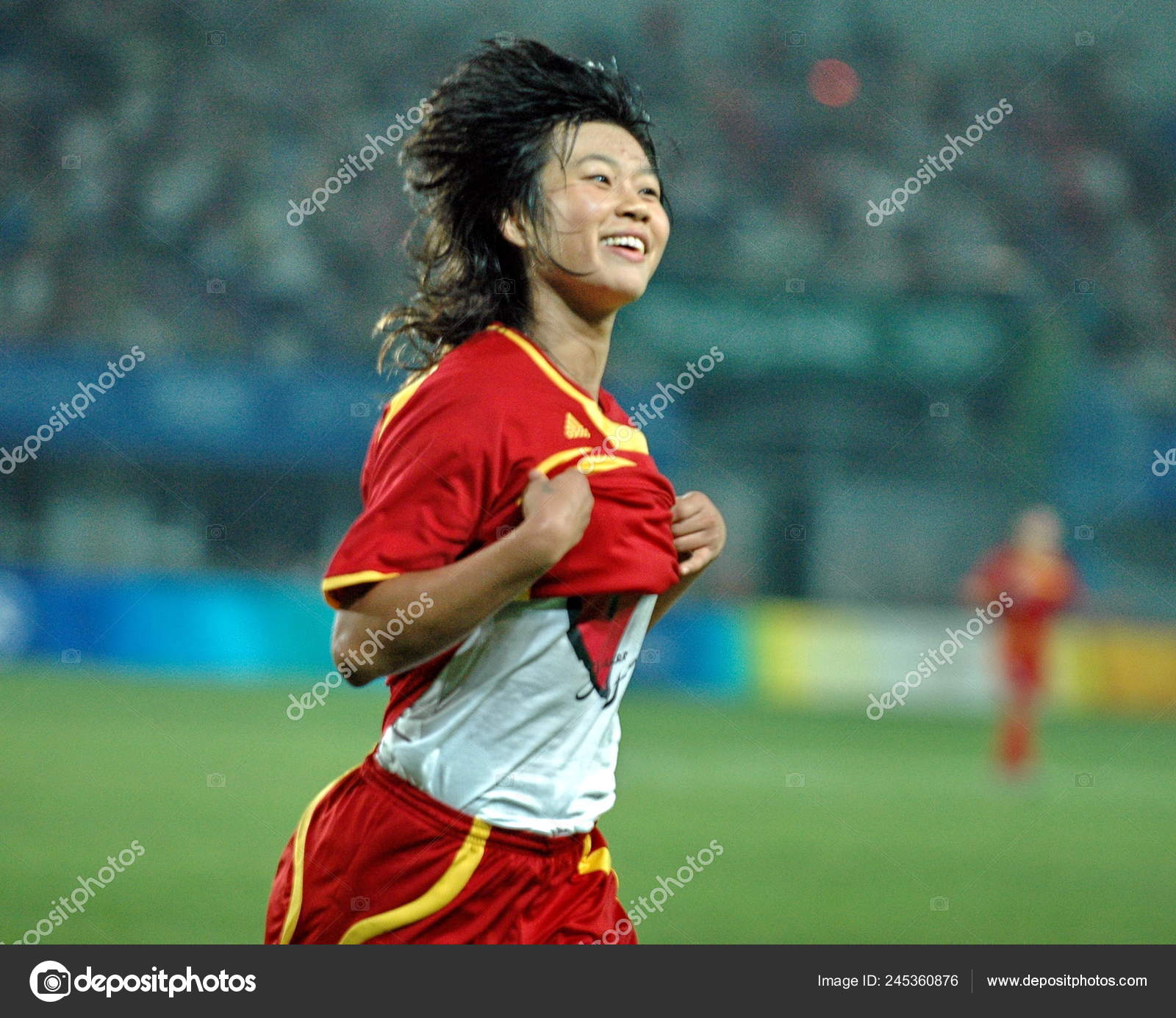 China Han Duan Celebrates Scoring Goal Argentina Group Match Womens ...