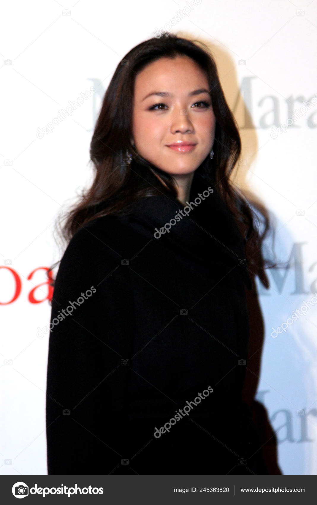 Chinese Actress Tang Wei Ceremony Opening Coats Maxmara Exhibition ...