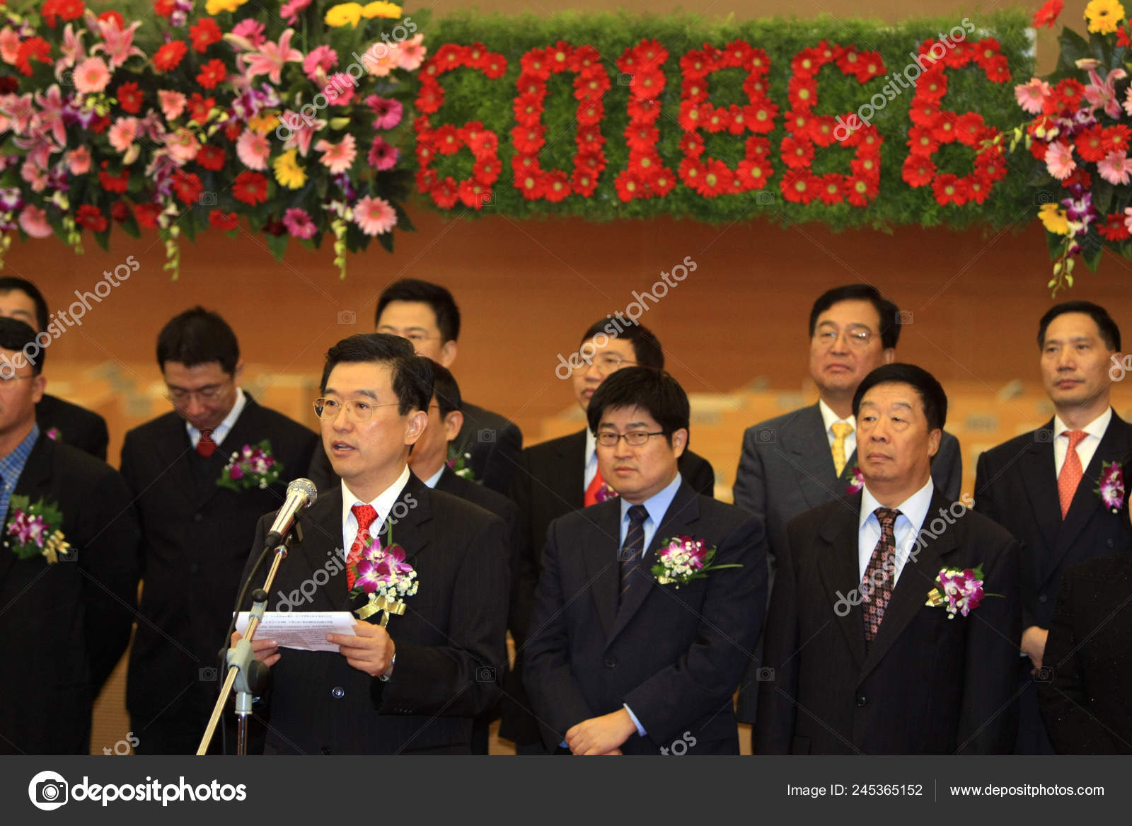 Shaode President China Shipping Group Speaks Ceremony Listing China ...