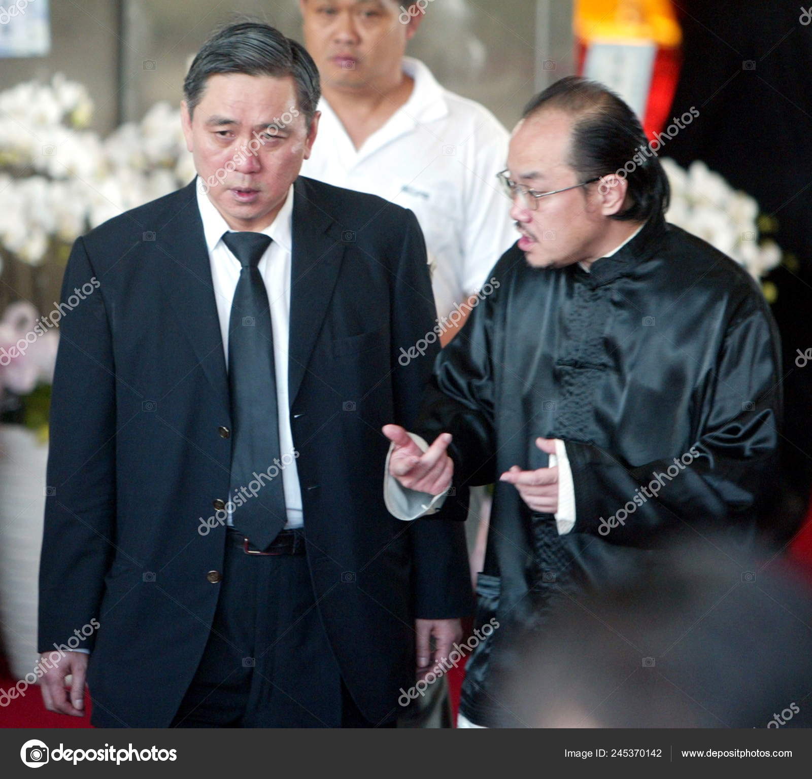 Winston Wang Left Eldest Son Wang Yung Ching Former Chairman – Stock Editorial Photo ...