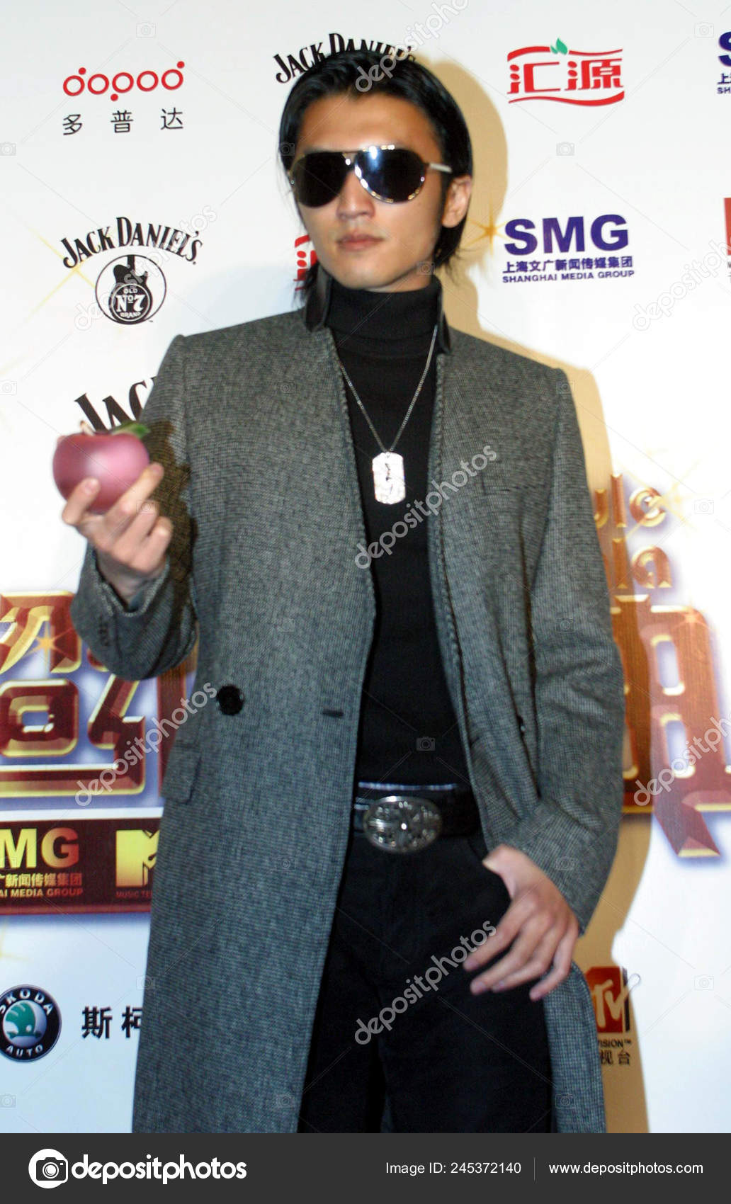 Hong Kong Singer Actor Nicholas Tse Ting Fung 2007 Mtv — Stock ...