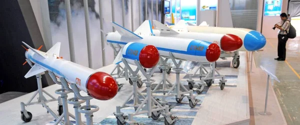 Chinese Made C705 Subsonic Ship Cruise Missile Seen Display 7Th — Stock ...