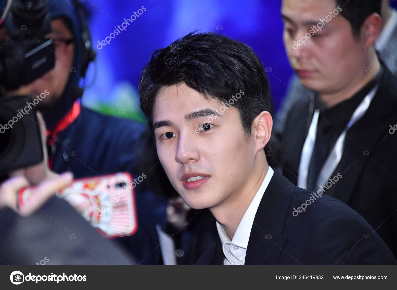 Chinese Actor Liu Haoran Attends Premiere Event New Movie How — Stock ...