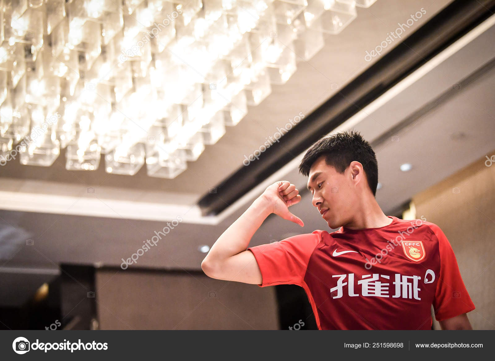 Exclusive Jiang Ning Hebei China Fortune Poses Filming Session Official — Stock Editorial Photo ...