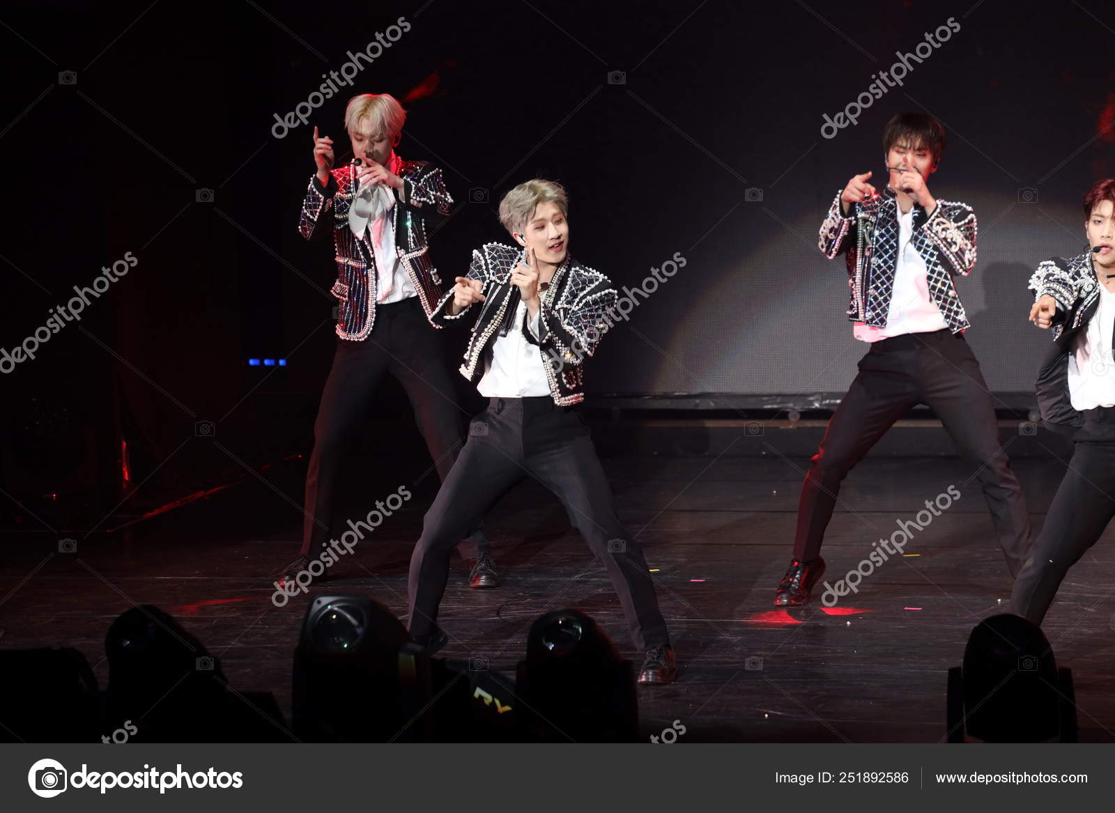 Members South Korean Boy Group Astro Perform 2Nd Astroad Taipei — Stock ...