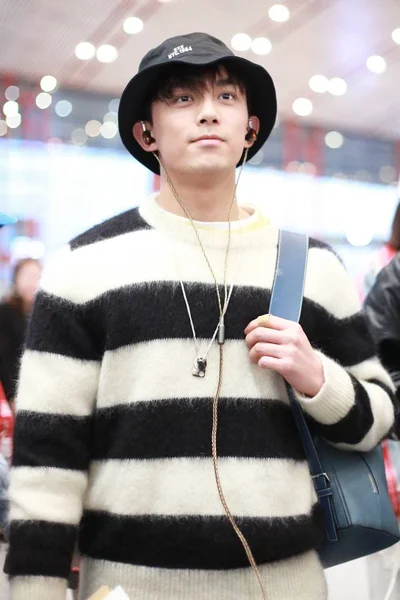 Chinese Actor Leo Lei Known Nation Little Brother China Arrives – Stock ...