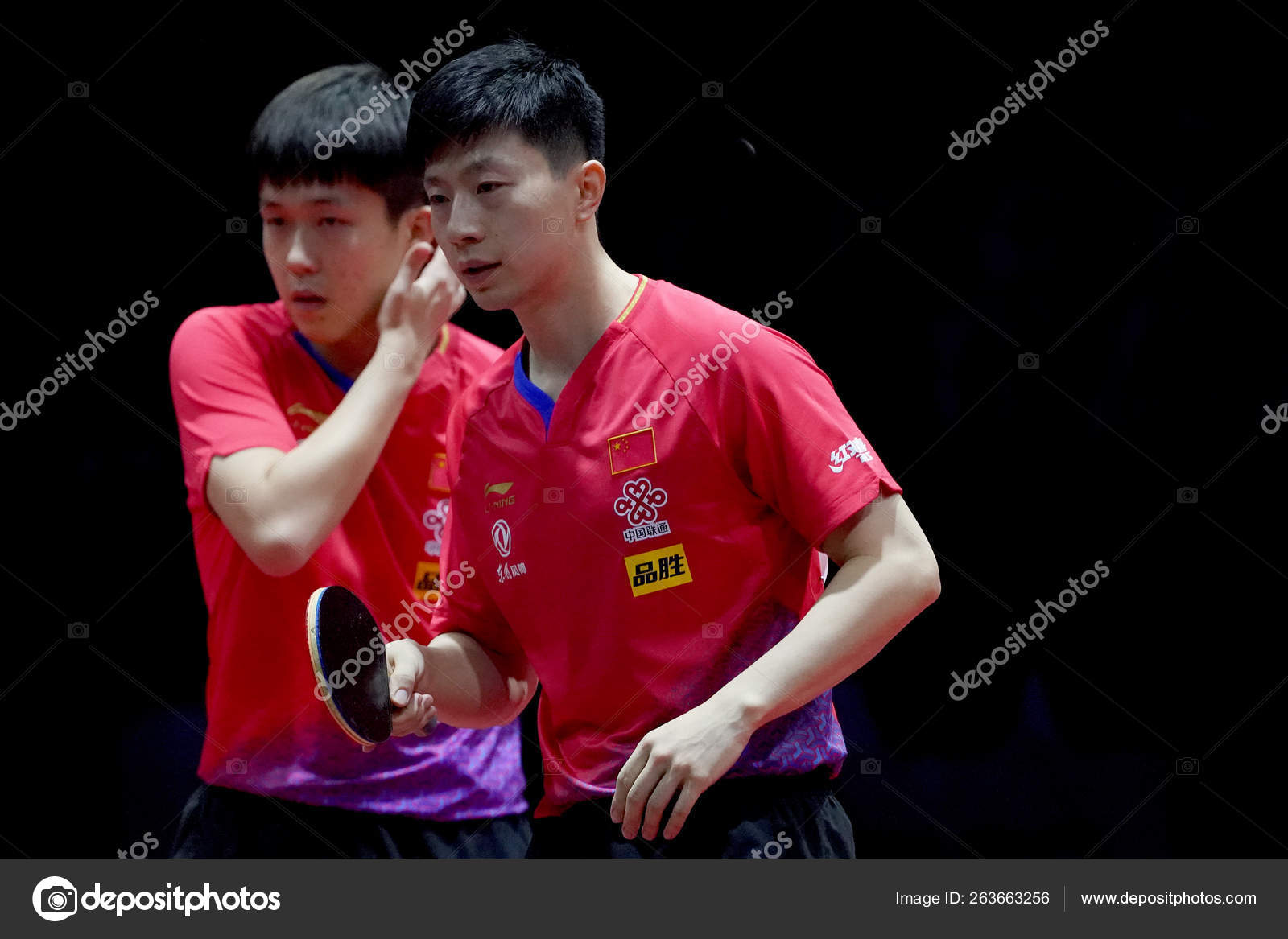 Long Wang Chuqin China React Compete Pavel Sirucek Tomas Polansky ...