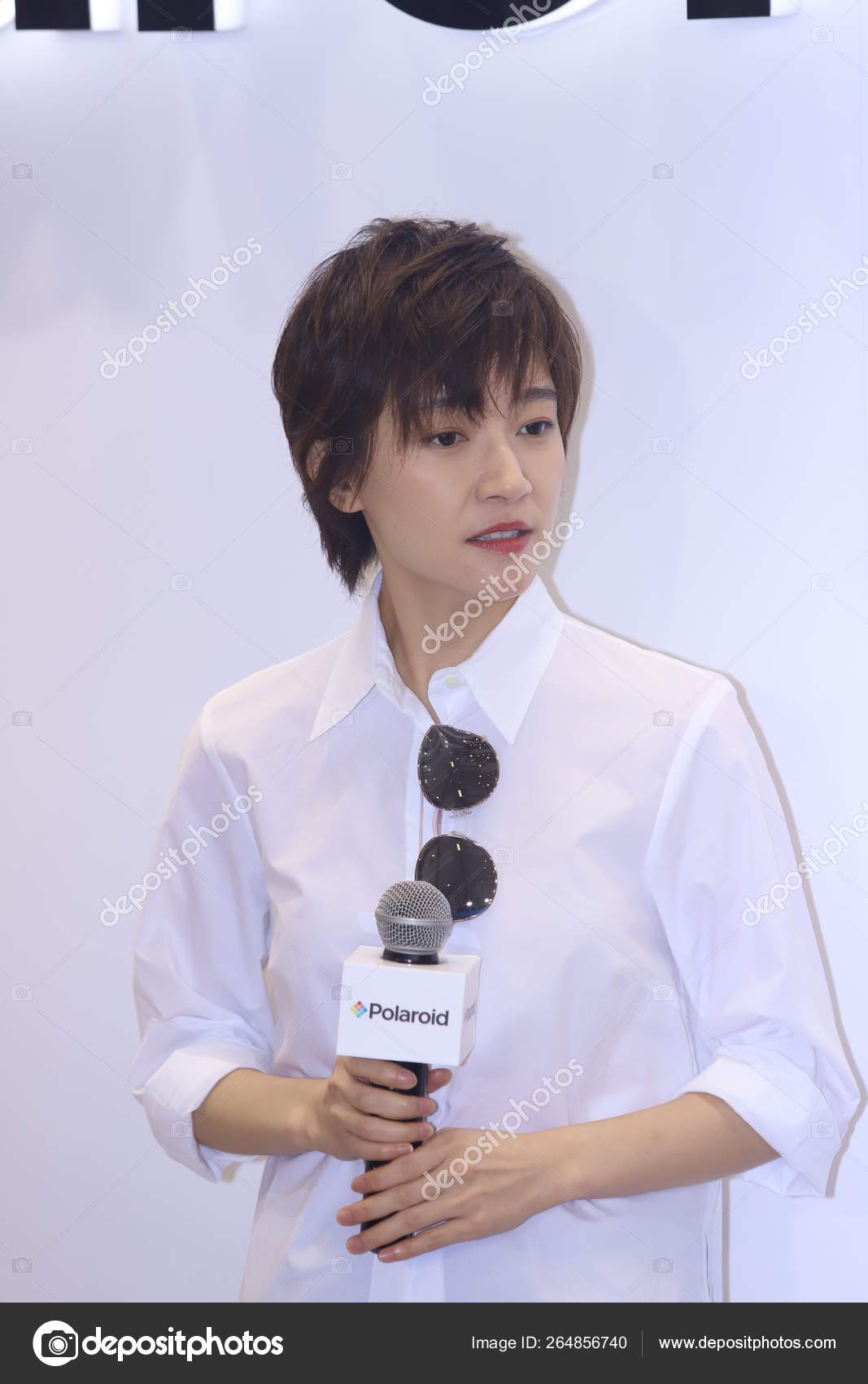 Chinese Actress Jiao Junyan Attends Brand Event Shanghai China April ...