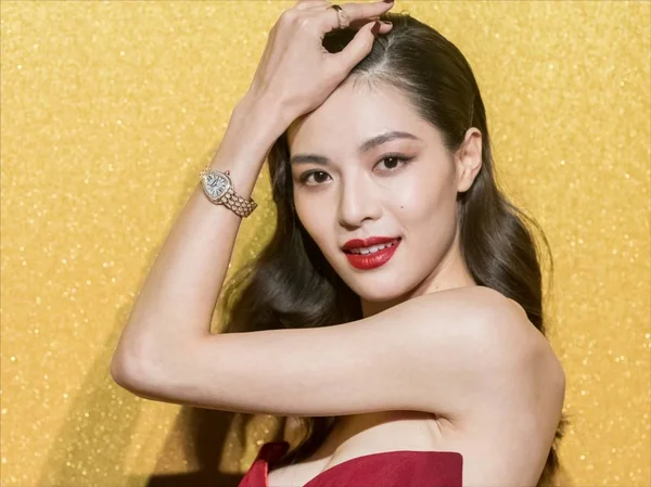 Chinese Actress Zhong Chuxi Also Known Elane Zhong Who Best – Stock ...