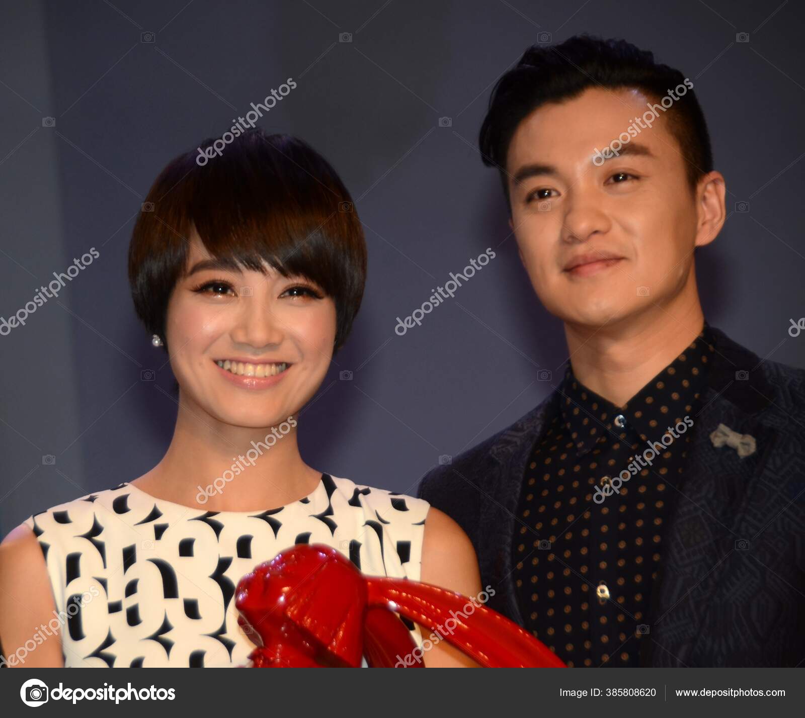 Chinese Actor Zhou Yiwei His Wife Chinese Actress Host Zhu — Stock Editorial Photo © ChinaImages ...