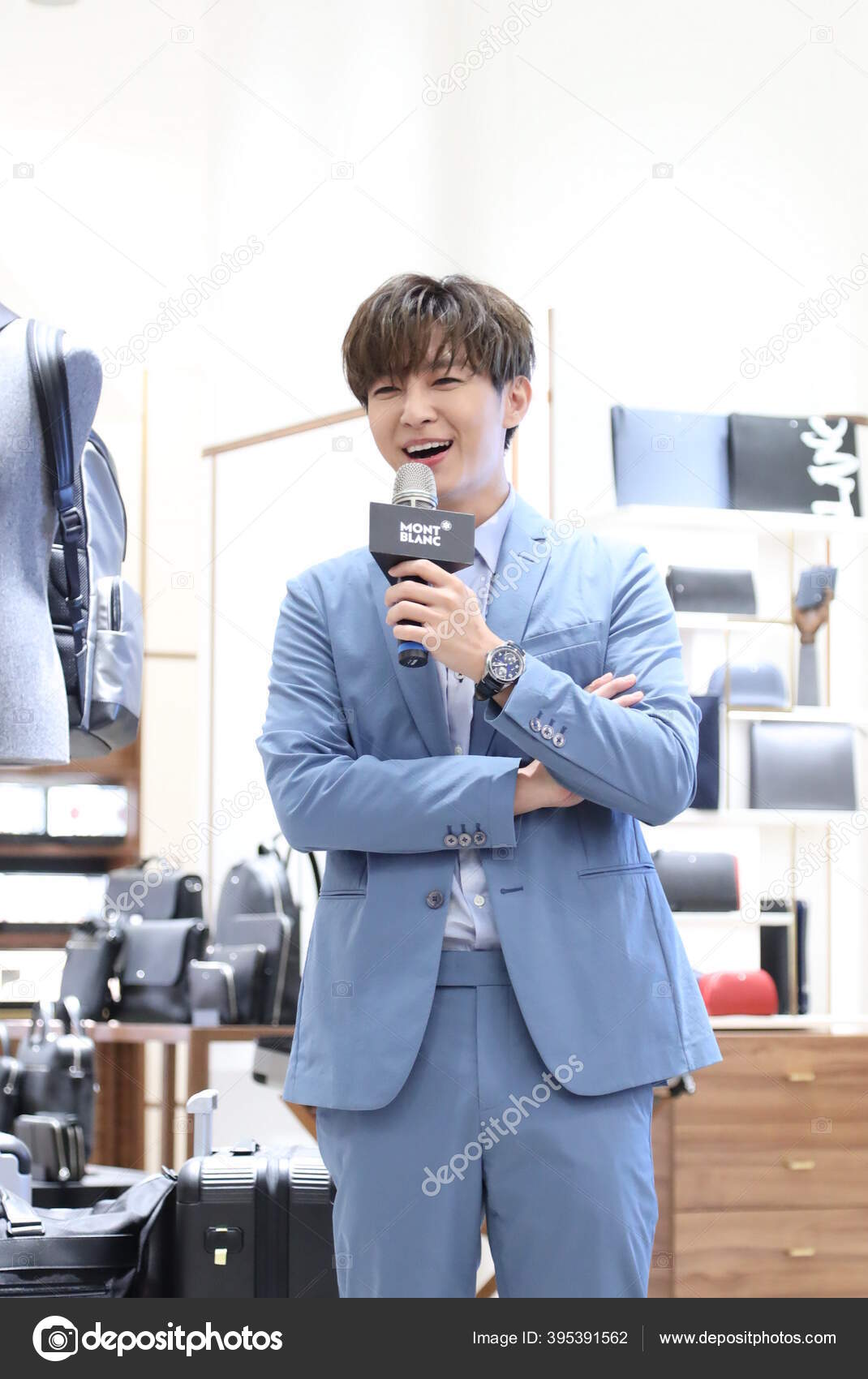 Taiwanese Actor Singer Aaron Yan Who One Members Taiwanese Boy — Stock ...