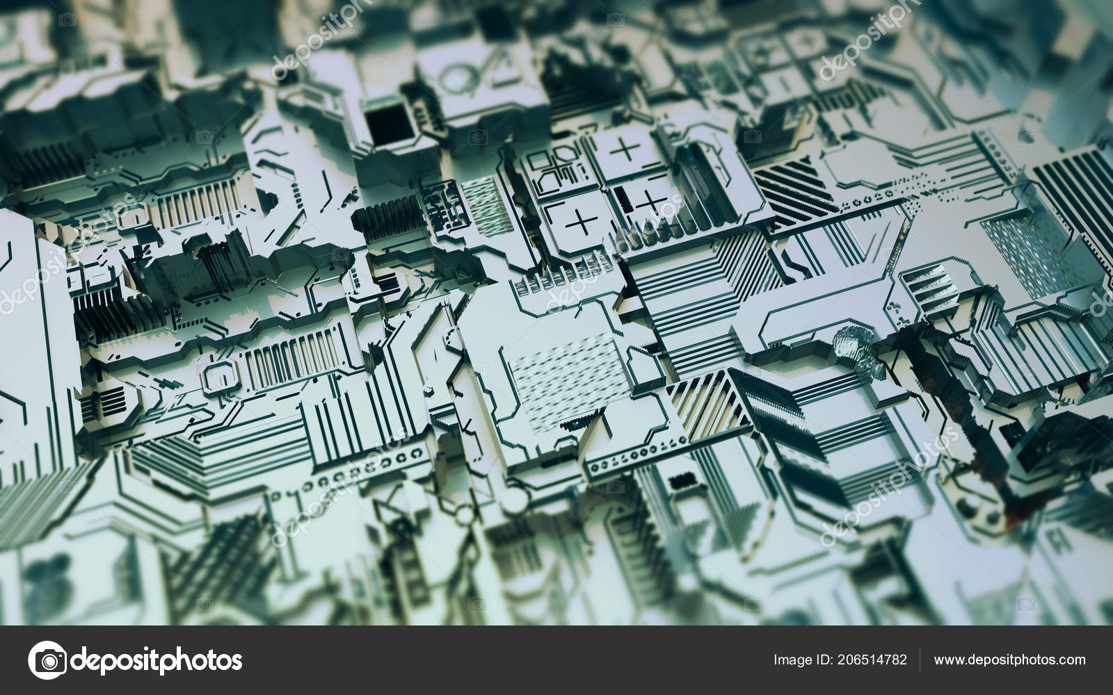 Technological Project Construction Close Background Stock Photo by ...