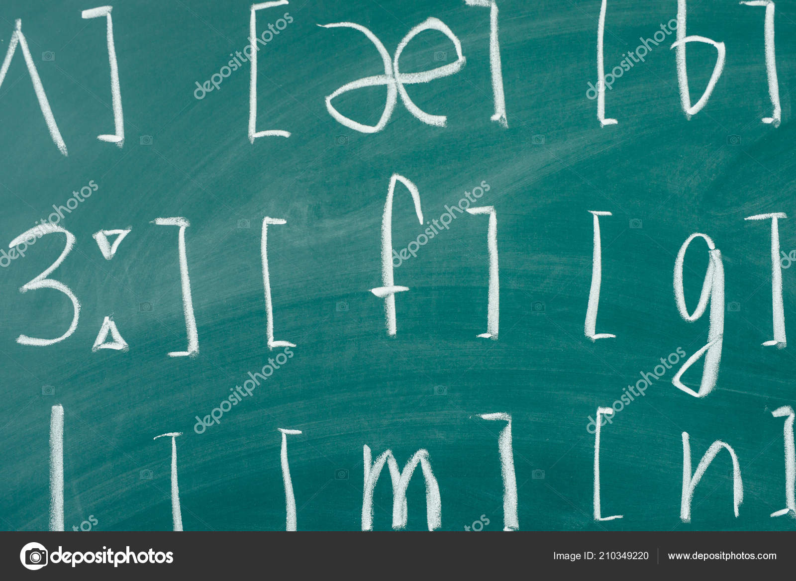 Study english School lesson class blackboard International phonetic ...