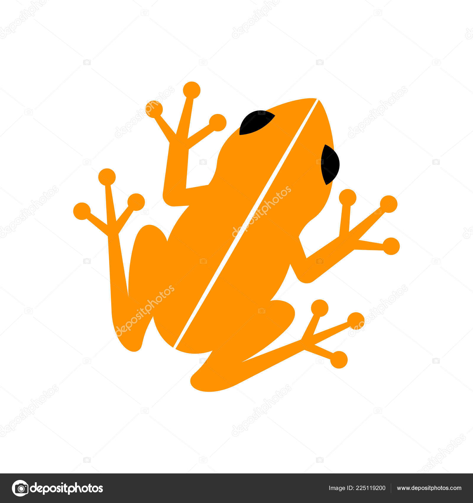 Vector Frog Icon Isolated White Background Stock Vector by ©Aratehortua ...