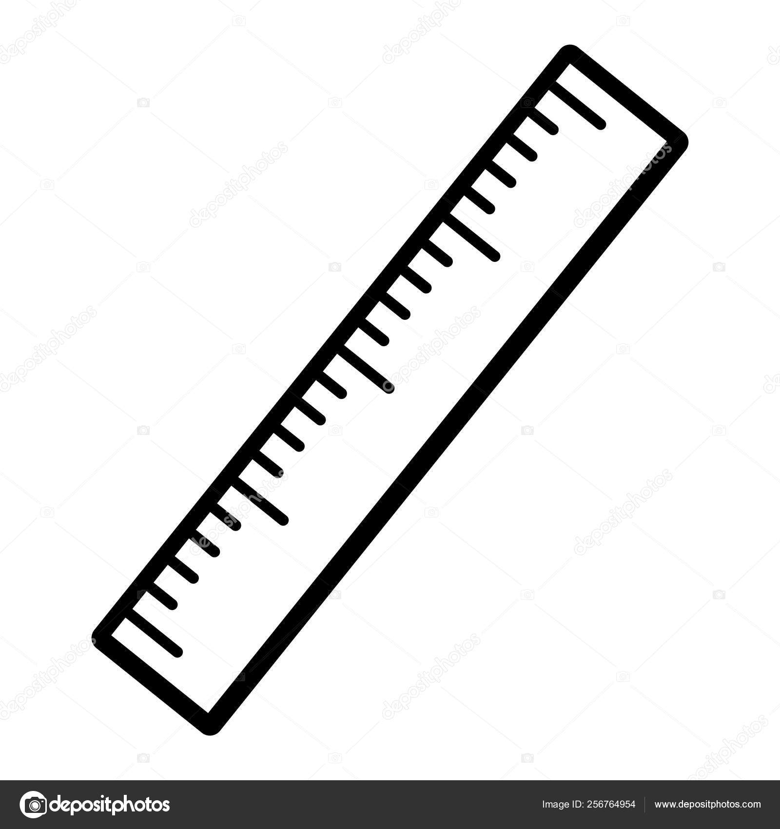 Icono de regla aislado sobre fondo blanco Vector de stock #256764954 de ...