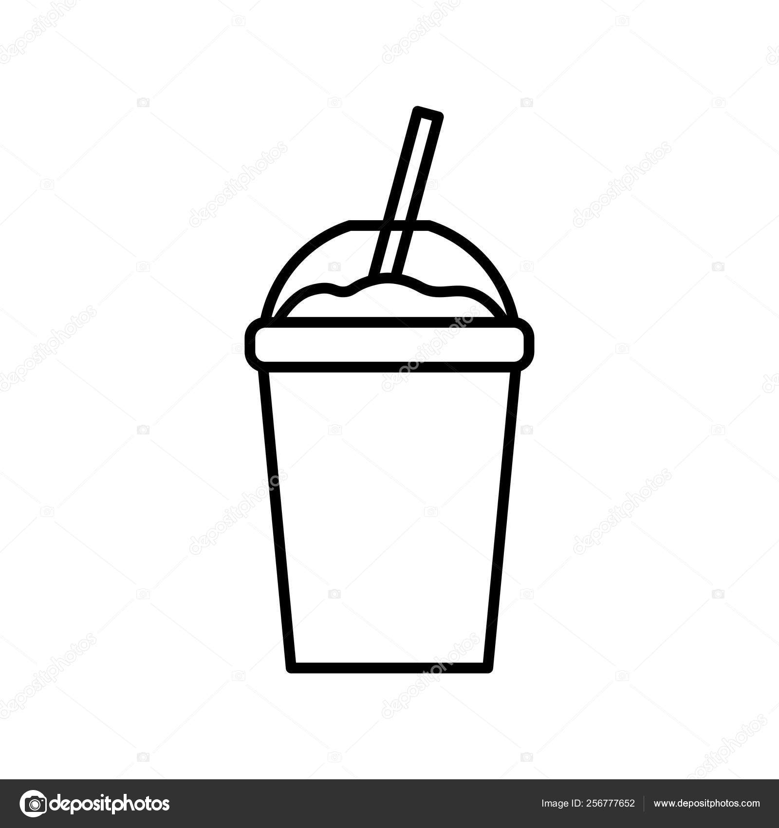 Cartoon Slush Icon Isolated On White Background Stock Vector by ...
