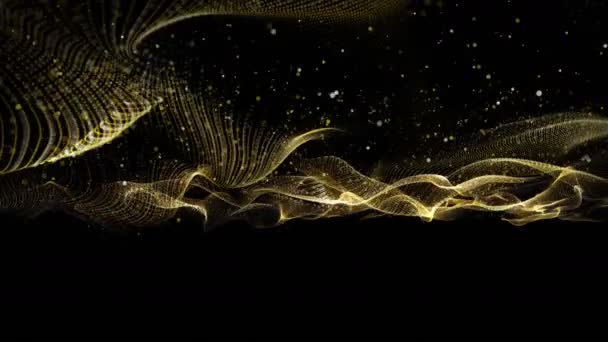 Futuristic Video Animation Wave Particles Slow Motion 4096X2304 Loop — Stock Video © frankrohde ...