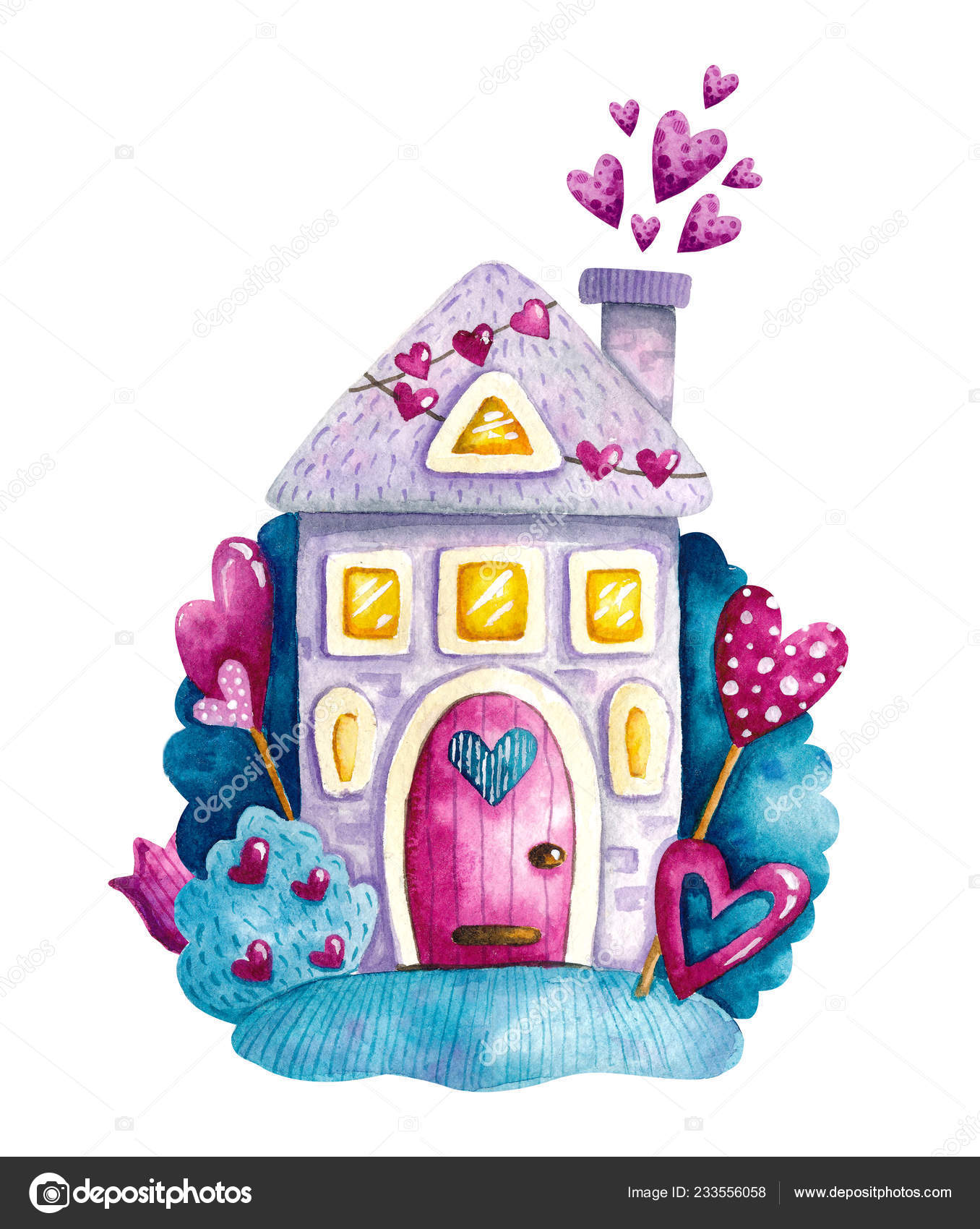 Kawaii House Drawing