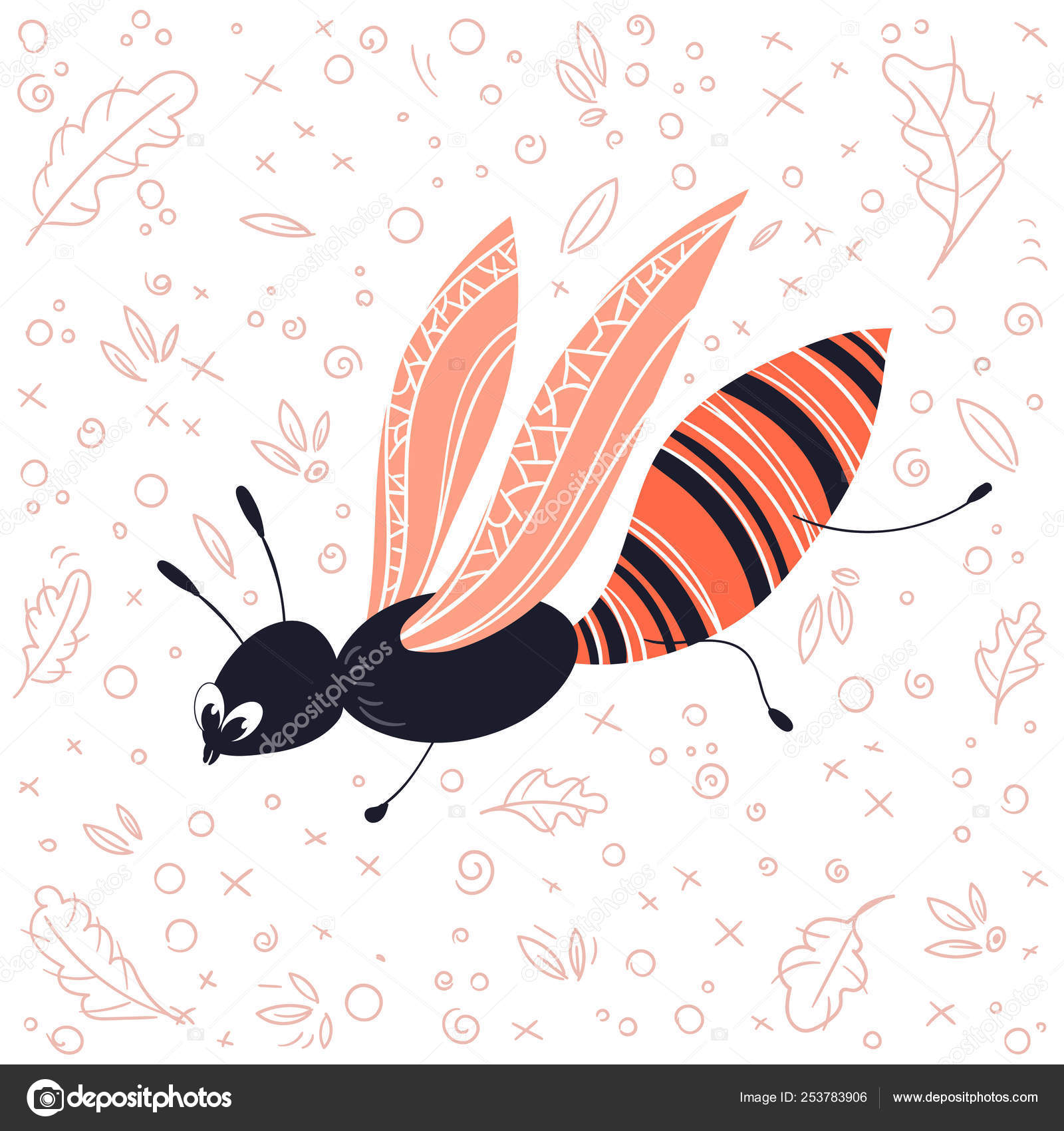 Lindo bicho de dibujos animados Vector de stock por ©Sunniwa 253783906