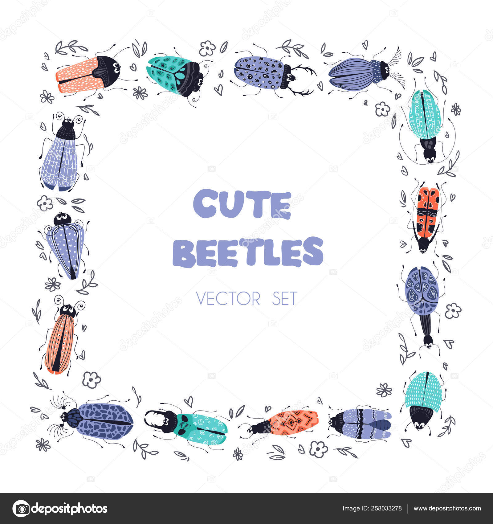 Vector cartoon bugs Stock Vector Image by ©Sunniwa #258033278