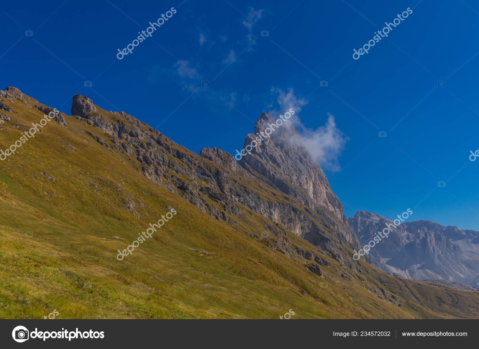 Way Nature Park Seceda Grden Beautiful South Tyrol Stock Photo by ...