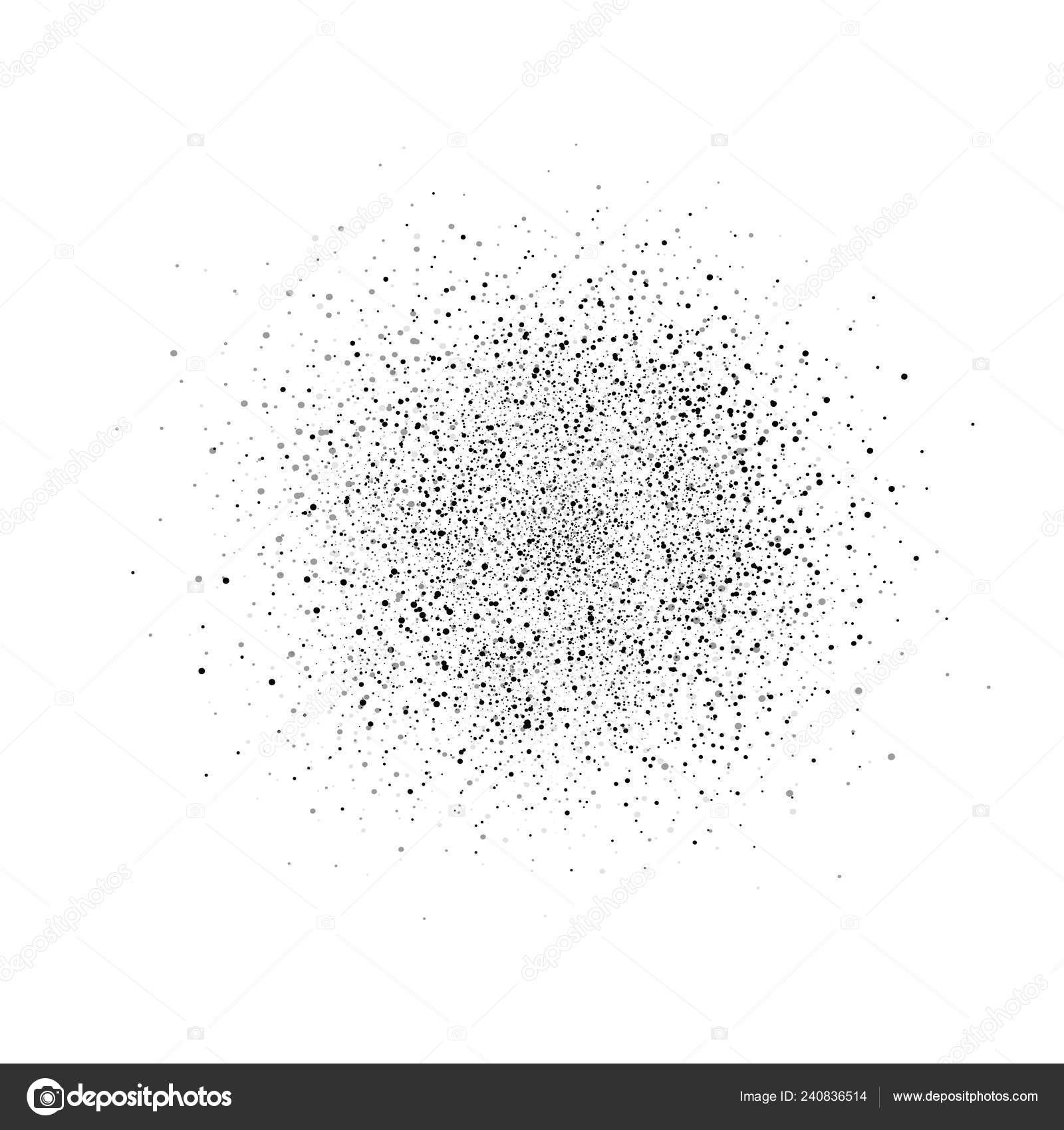 Dust Particles Scatter Brush White Abstract Background Vector ...