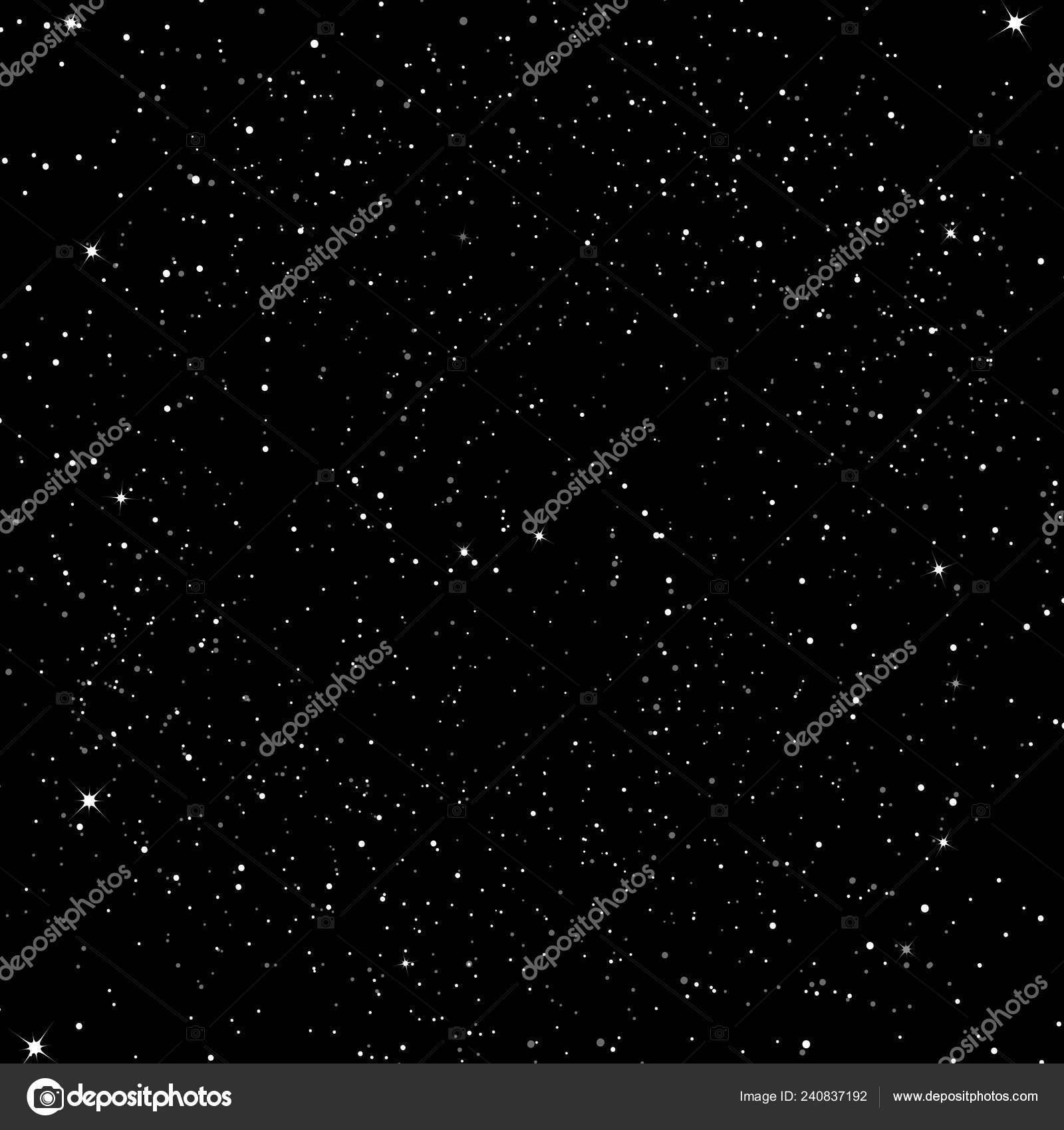 Stars Scatter Sparkle Night Sky Galaxy Space Concept Abstract ...