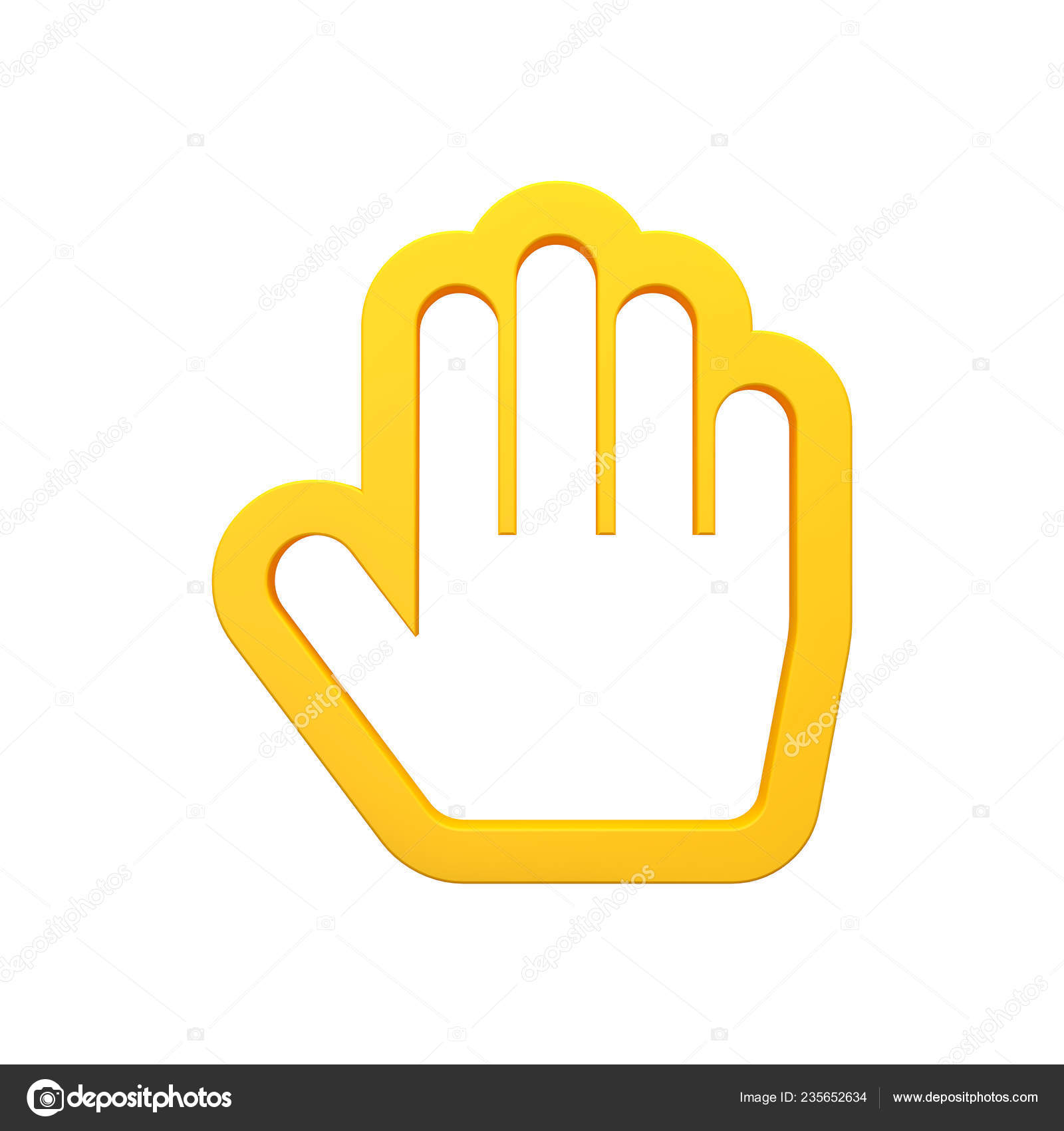 Hand Volumetric Render Image Icon Stock Photo by ©magfootage 235652634